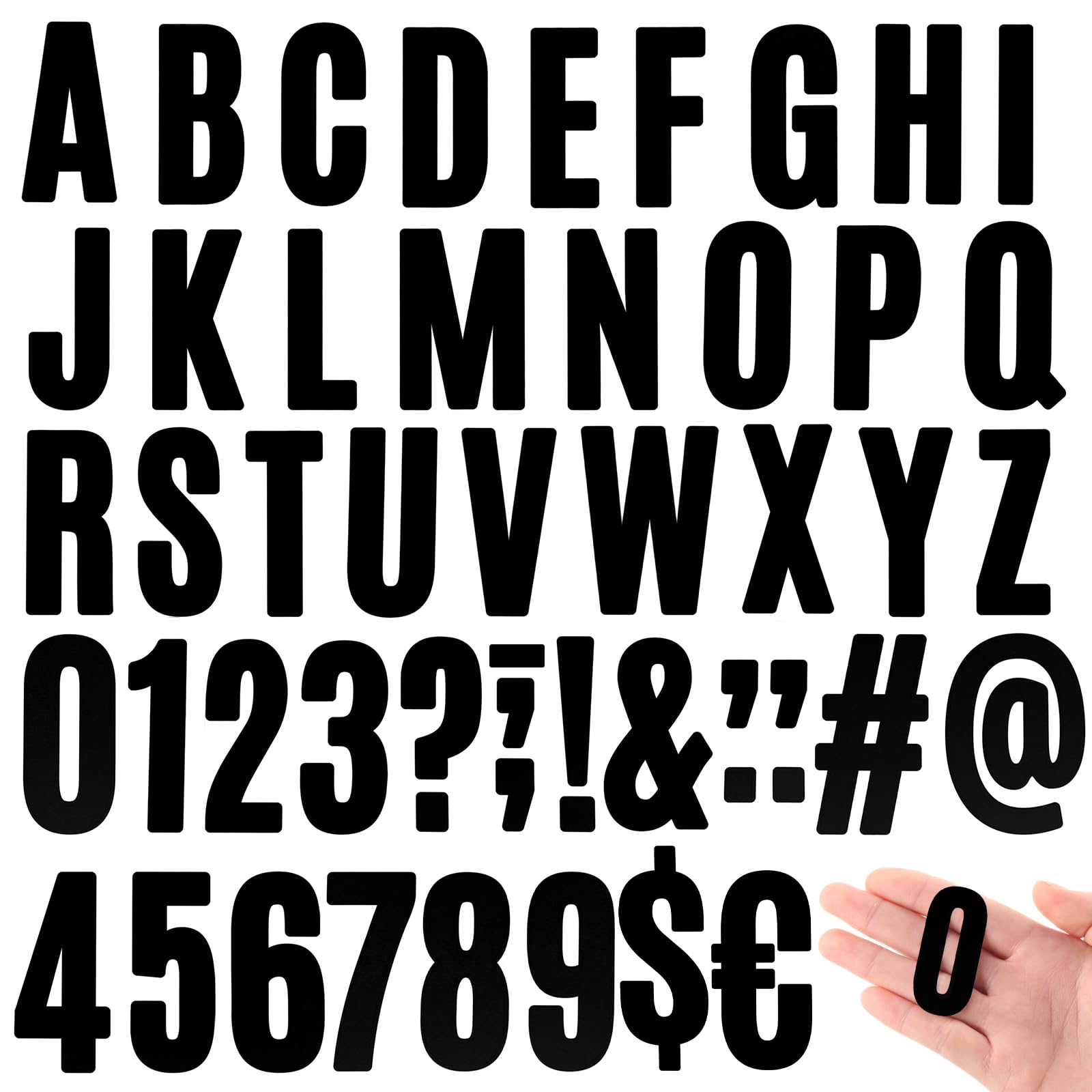 Amazon.com: Qilery 32 Sheets 2 Inch Letter and Number Stickers Self ...