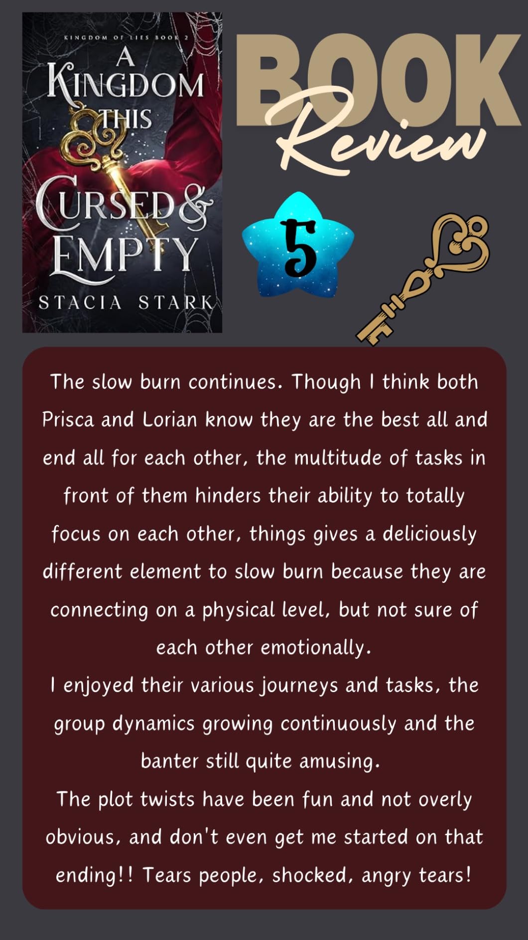 A Kingdom This Cursed and Empty: (Kingdom of Lies, book 2) : Stark ...