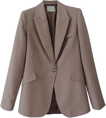 ASHK London Product Image Tailored Buttoned Beige Suit Blazer Jacket at ...