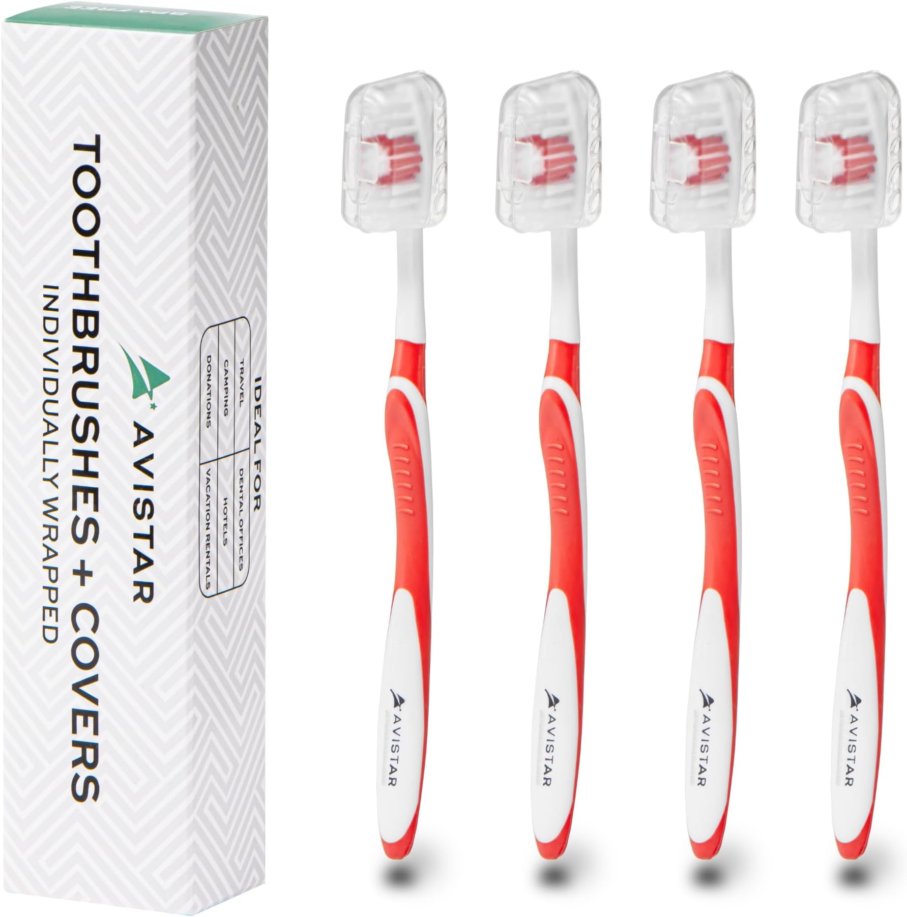 Amazon.com : 24 Individually Packaged Quality Large Head Medium Bristle ...