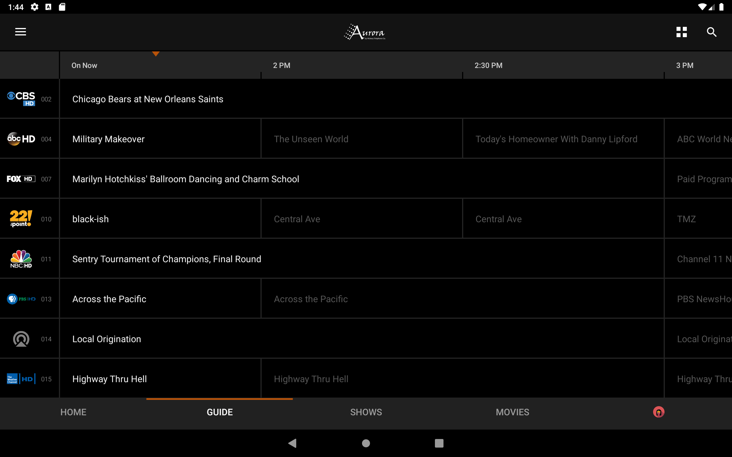 Aurora TV by Hickory Telephone - App on Amazon Appstore