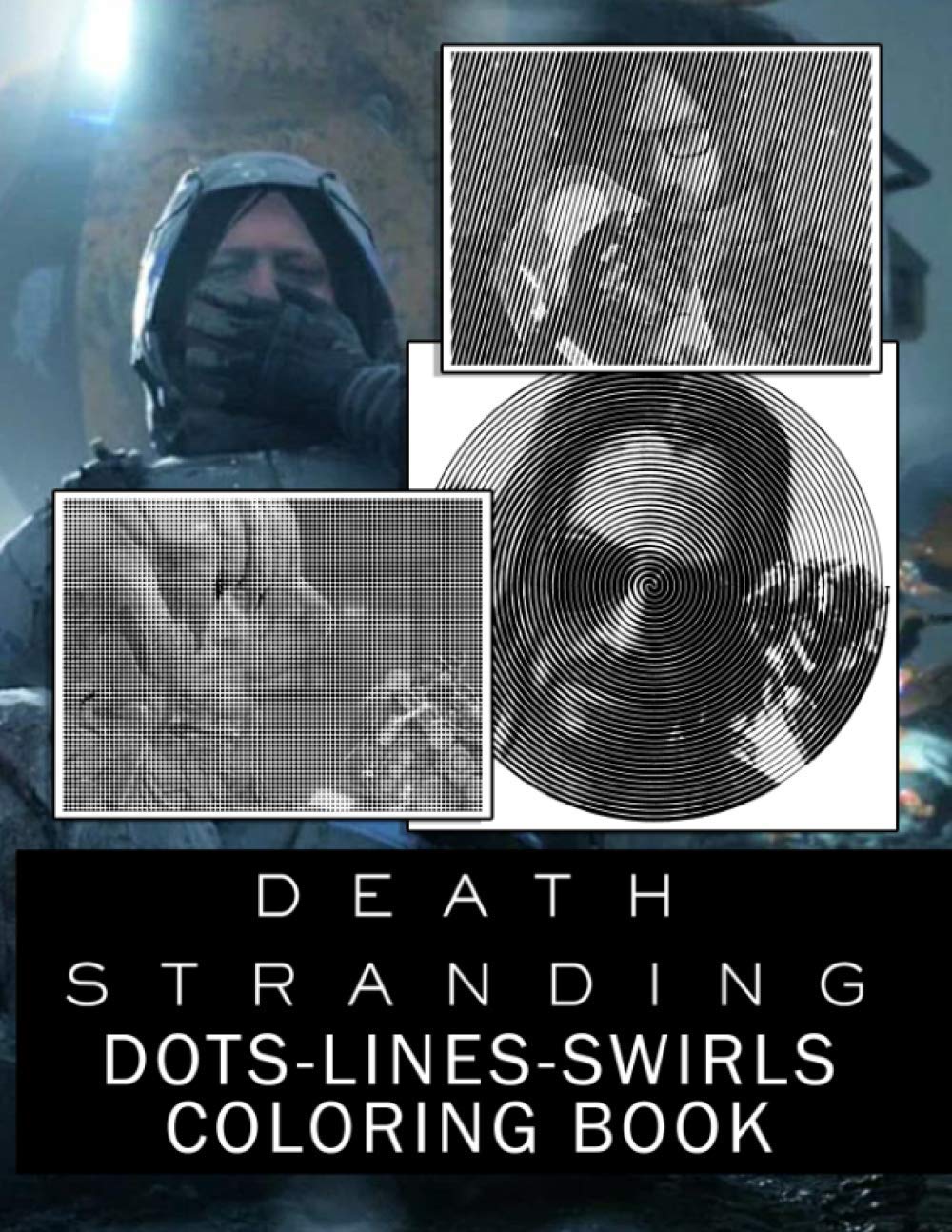 Death Stranding Dots Lines Swirls Coloring Book: Stunning Diagonal Line ...