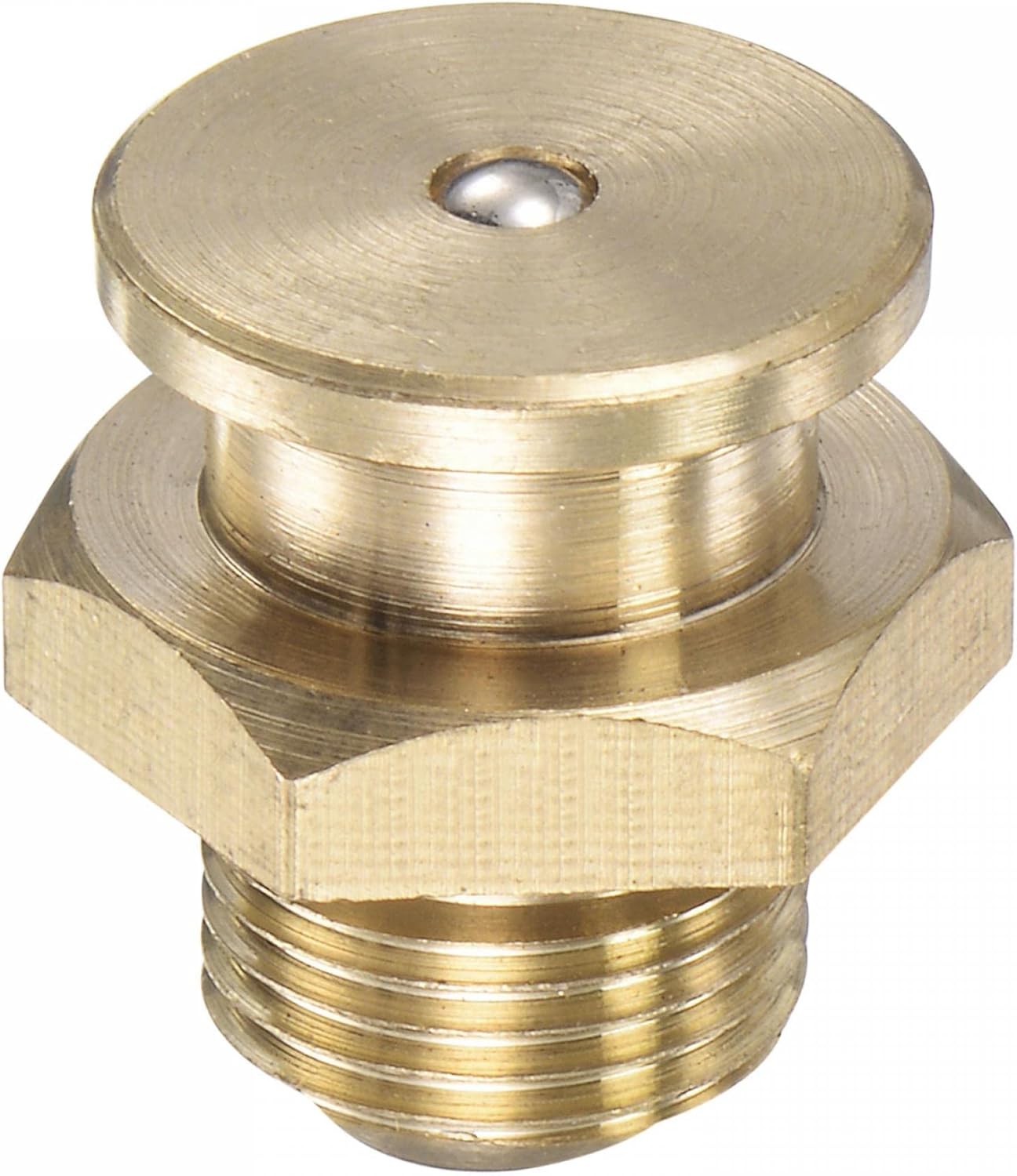 uxcell Brass Push Button Grease Oil Cup M12x1 Male Thread Ball Oiler ...