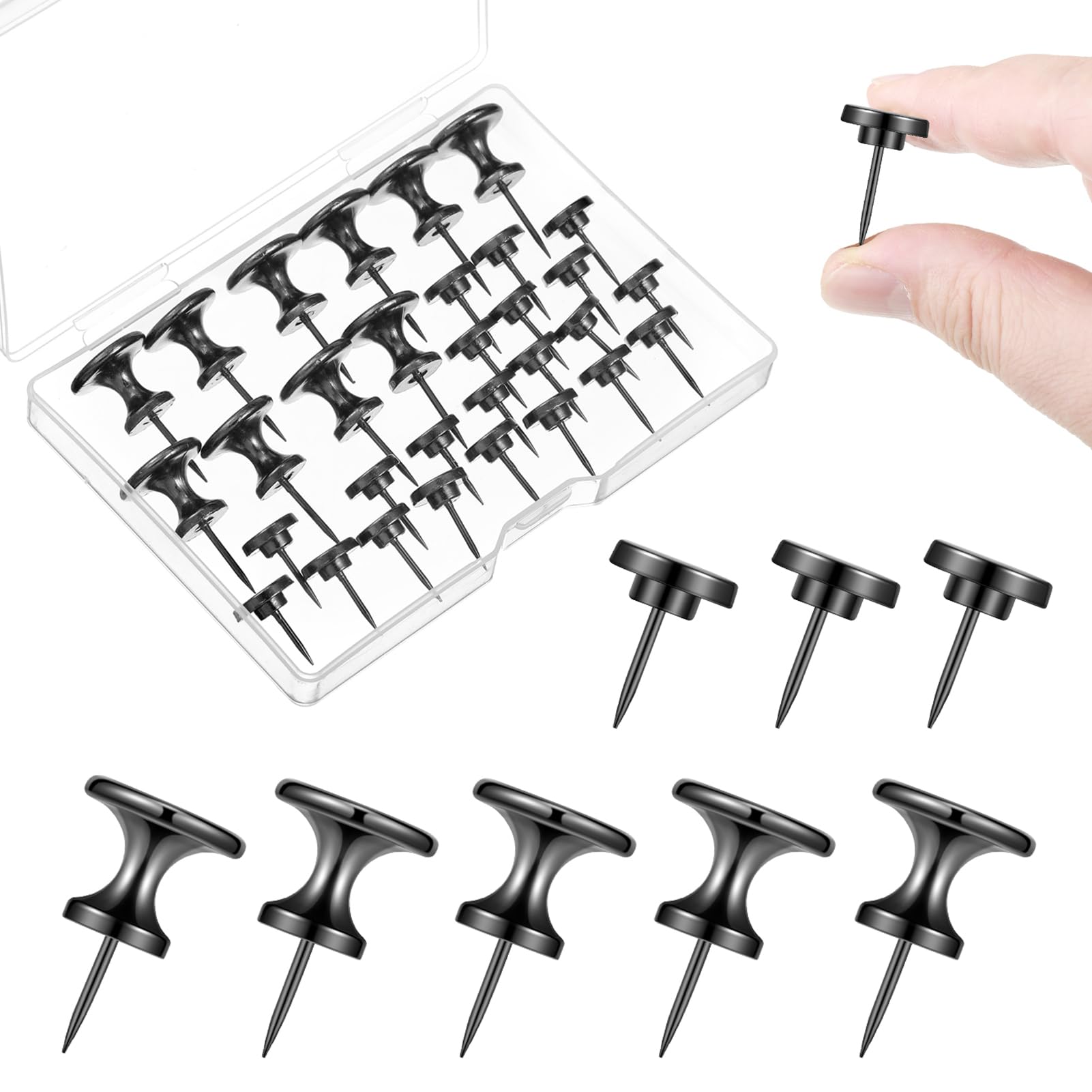 Amazon.com: Metal Push Pins, 35 Pieces Large Double Headed Picture ...
