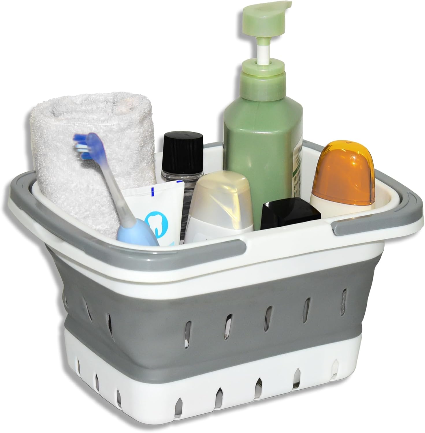 Amazon.com: Cawmpap Shower Caddy, Portable Plastic Collapsible Shower ...