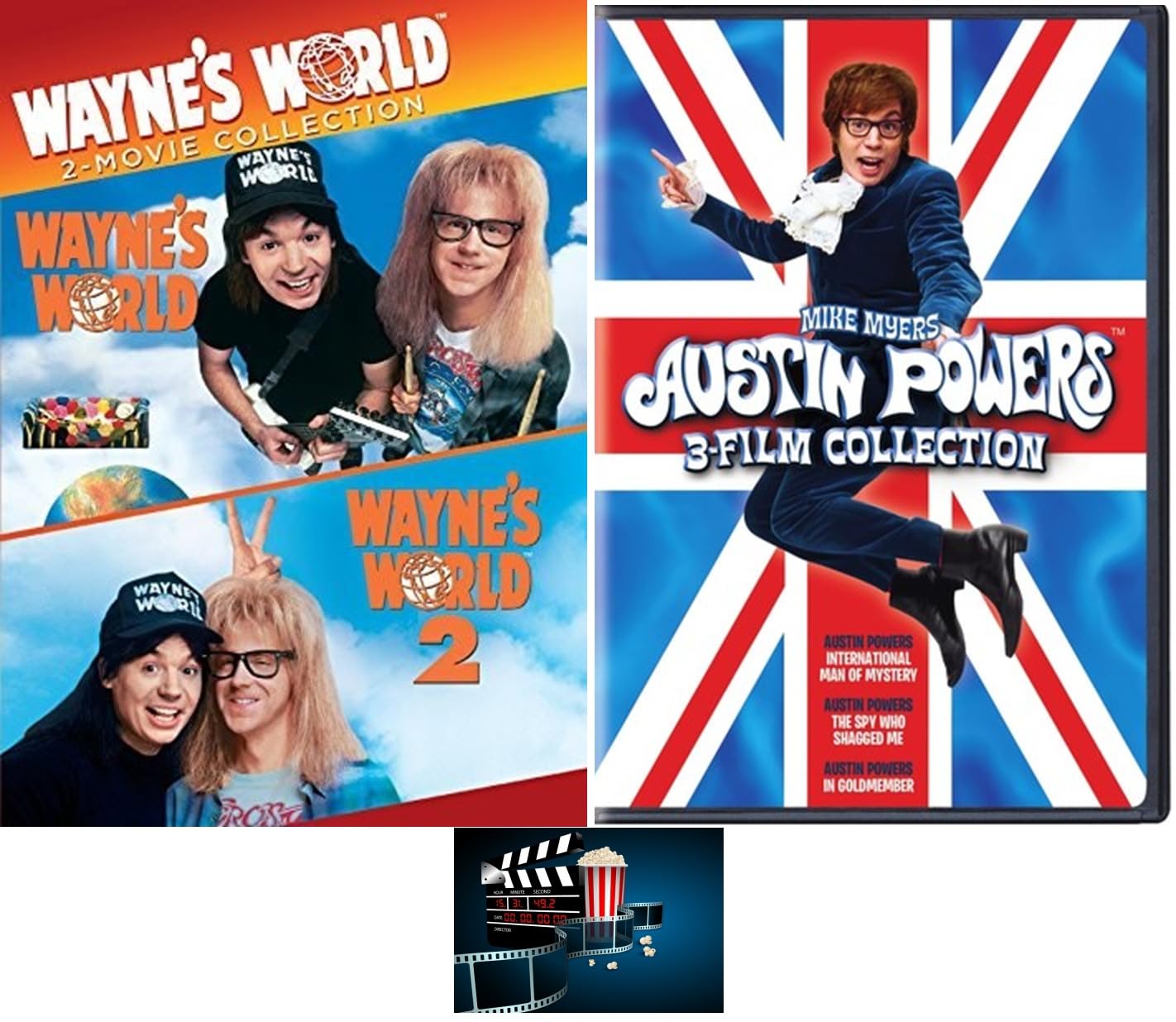 Amazon.com: Mike Myers AUSTIN POWERS 3 Movie Collection & WAYNE'S WORLD ...