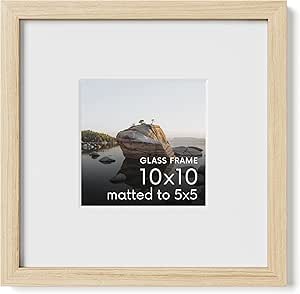Amazon.com - HAUS AND HUES 10x10 Picture Frame with Real Glass and ...