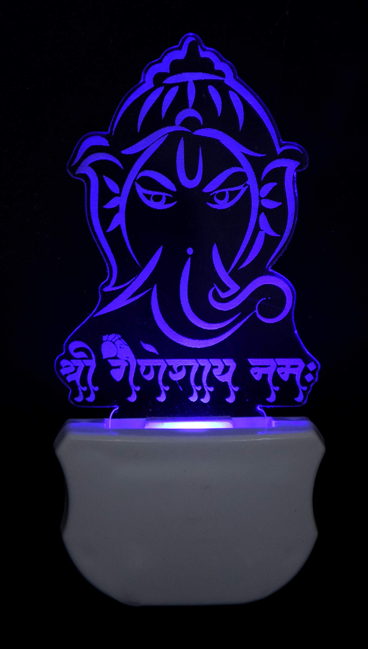 Buy G Gojeeva The Lord Ganesh 3D Illusion Night Lamp Comes with 7 ...