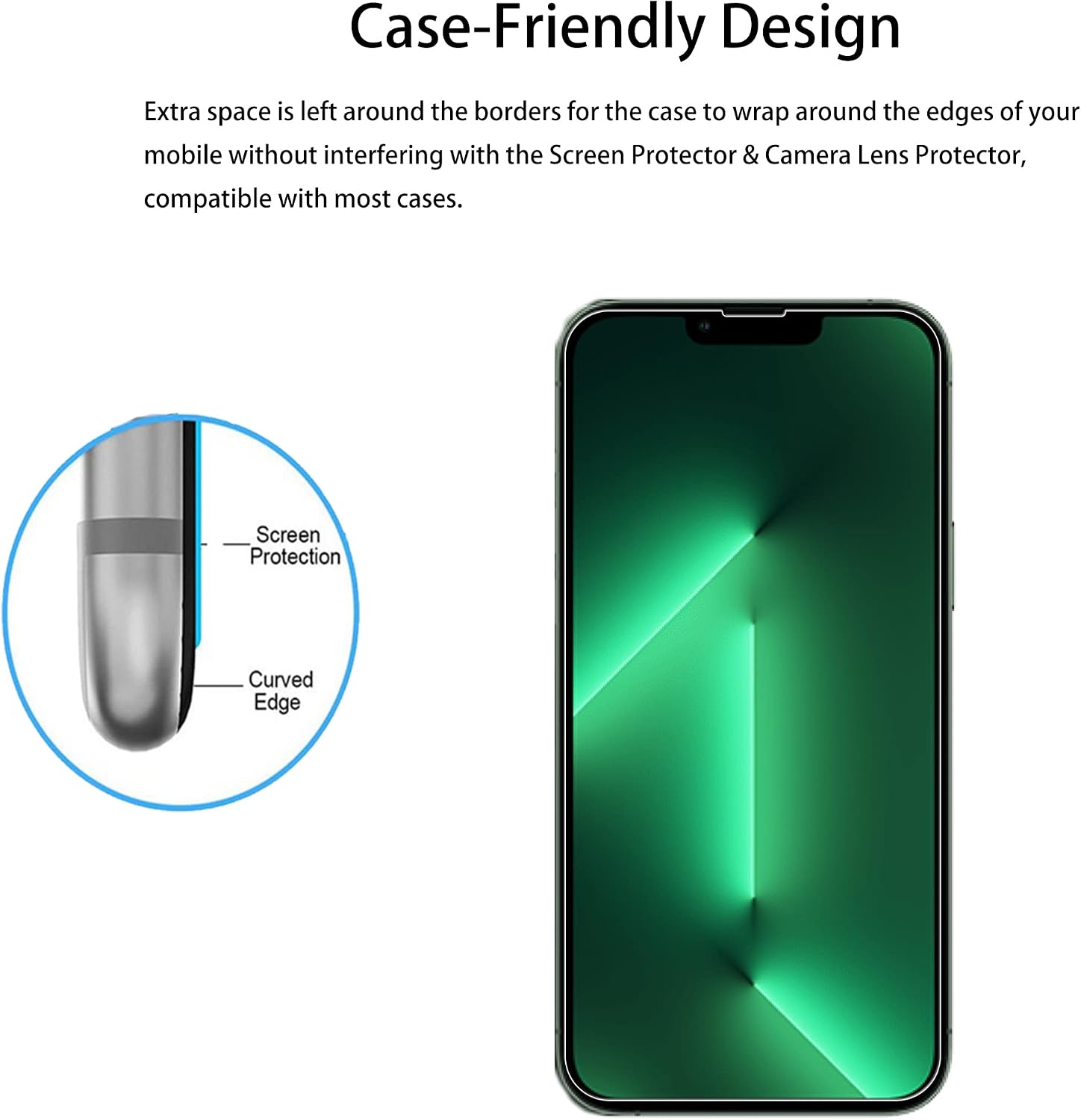Easy Alignment Frame Designed For iPhone 13 Pro Max [6.7 inch] Tempered ...