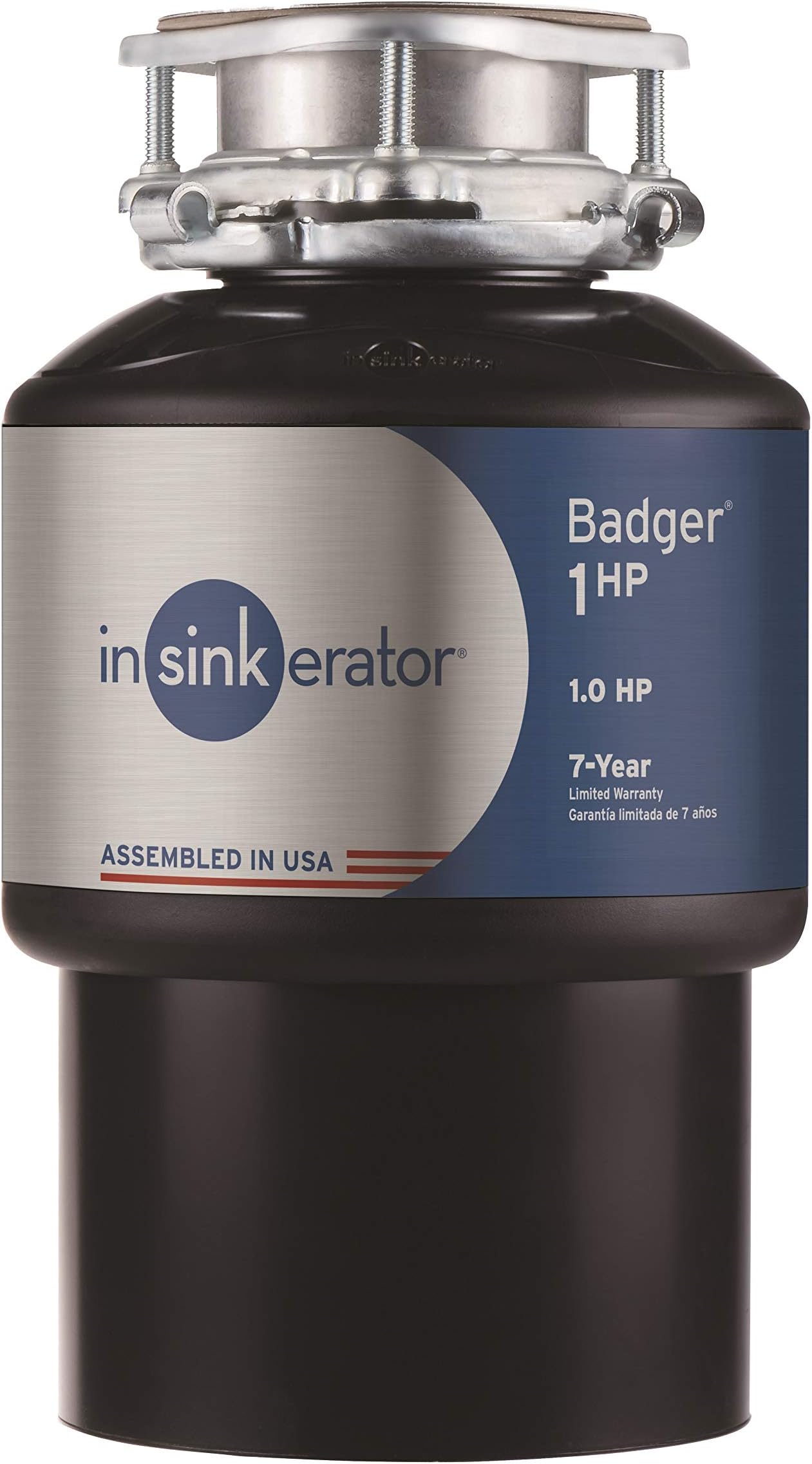 InSinkErator Garbage Disposal, Badger 1 HP, Power Series, 1 HP ...