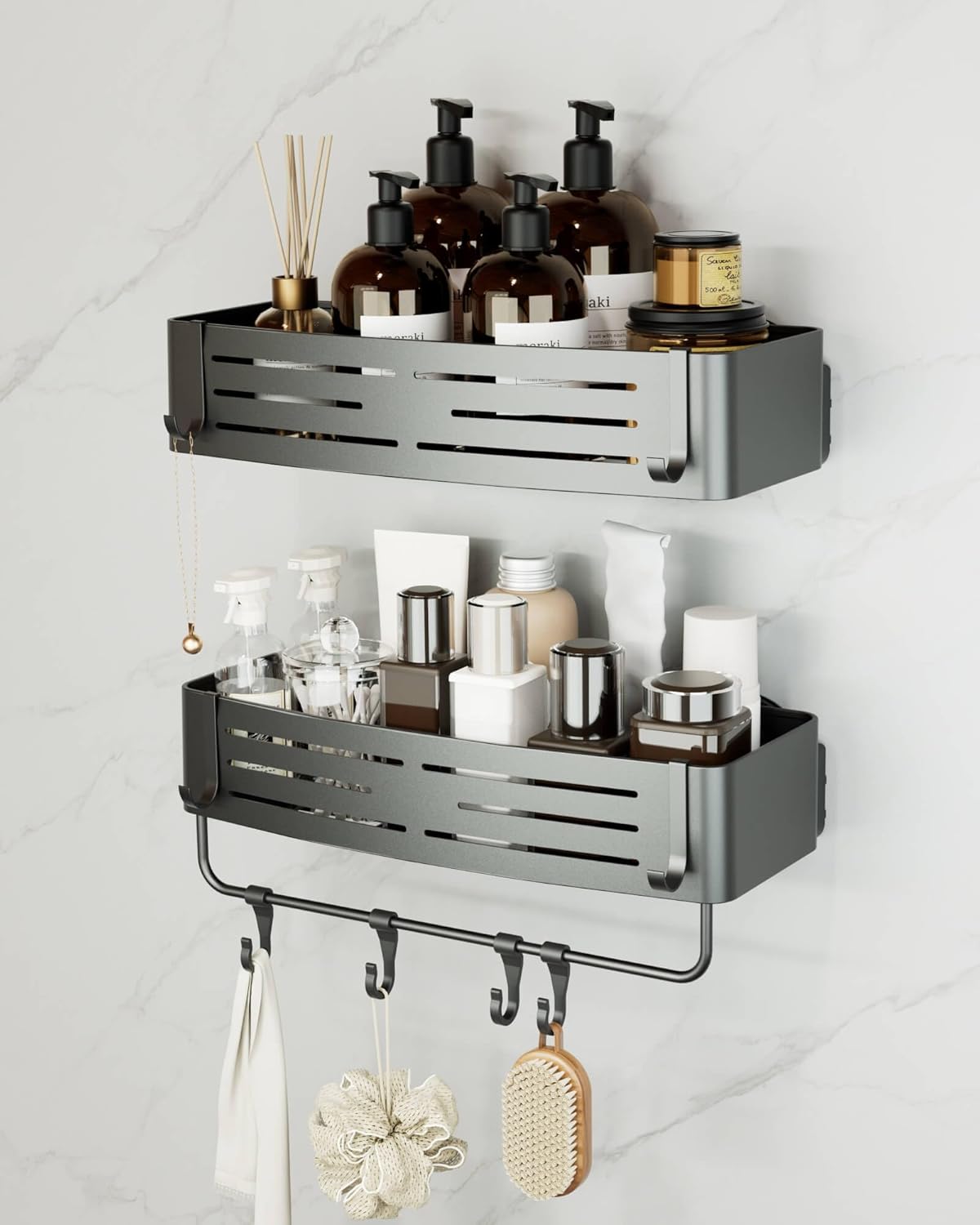 Amazon.com: Onemake Shower Caddies Suction Cup, 2-Pack Removable ...