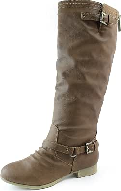 Amazon.com | TOP Moda Women's Coco 1 Knee High Riding Boot, Tan-1 12 ...