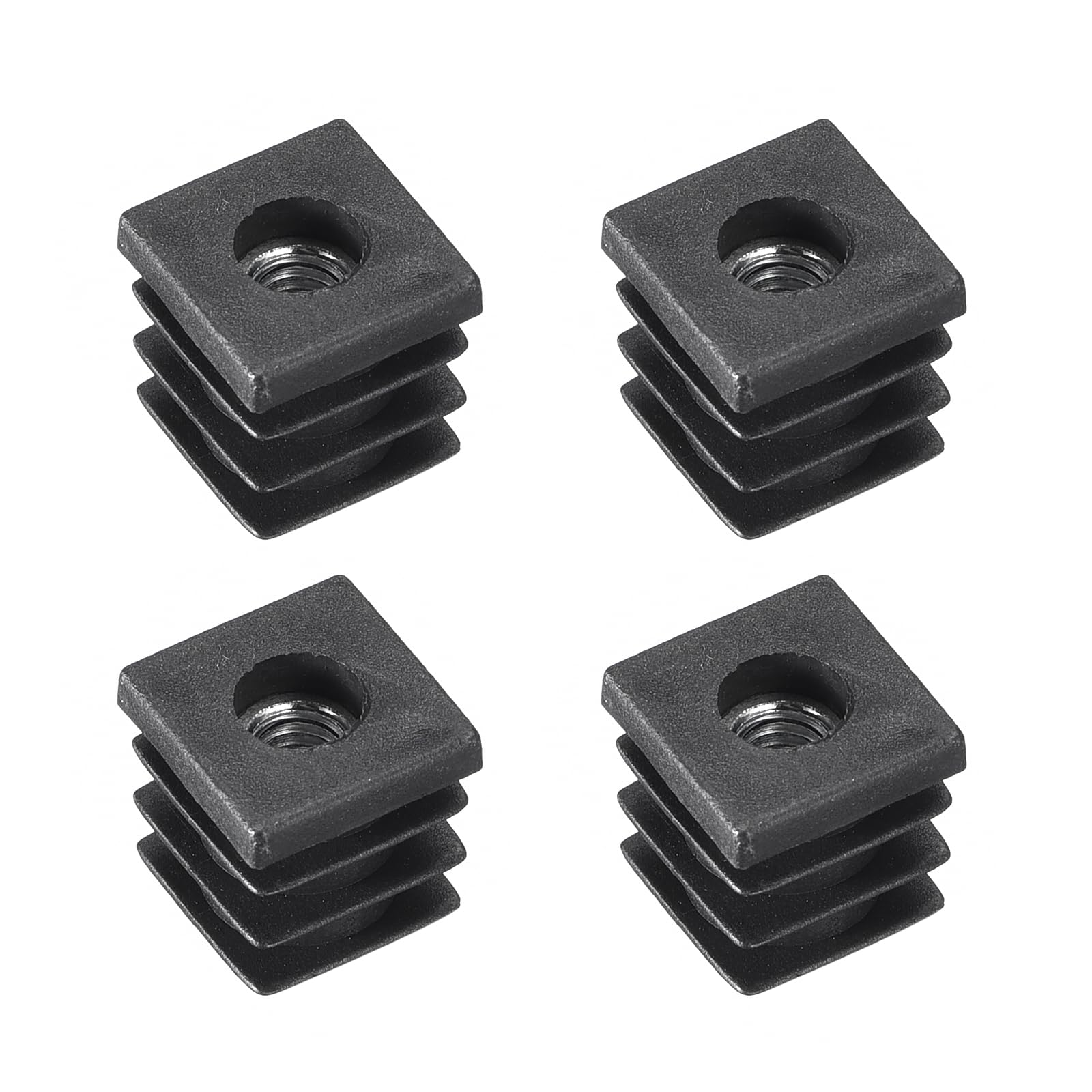 Amazon.com: uxcell 4Pcs Inserts for Square Tubes with M6 Thread, for 0. ...