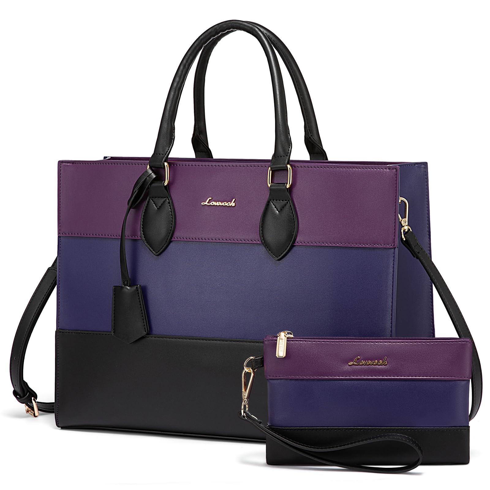 Amazon.com: LOVEVOOK Laptop Tote Bag for Women, Work Totes Business ...