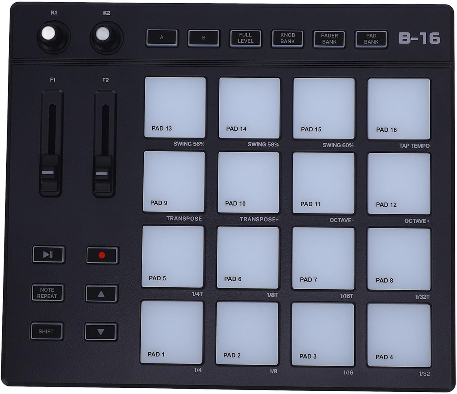 Amazon.com: Beat Maker Machine, Drum Machine, MIDI Controller with 16 ...