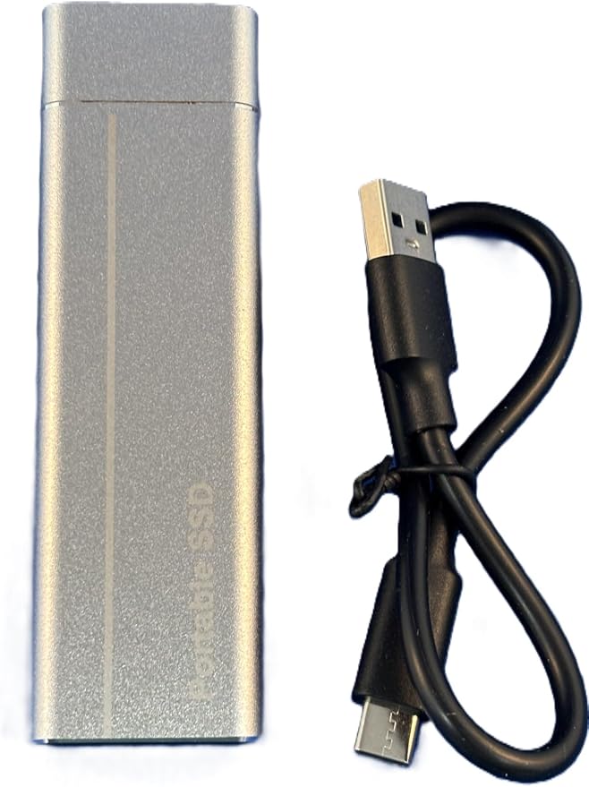 SHL-R320 M.2 Portable SSD, 4TB External Hard Drive, Type-C USB 3.1 ...