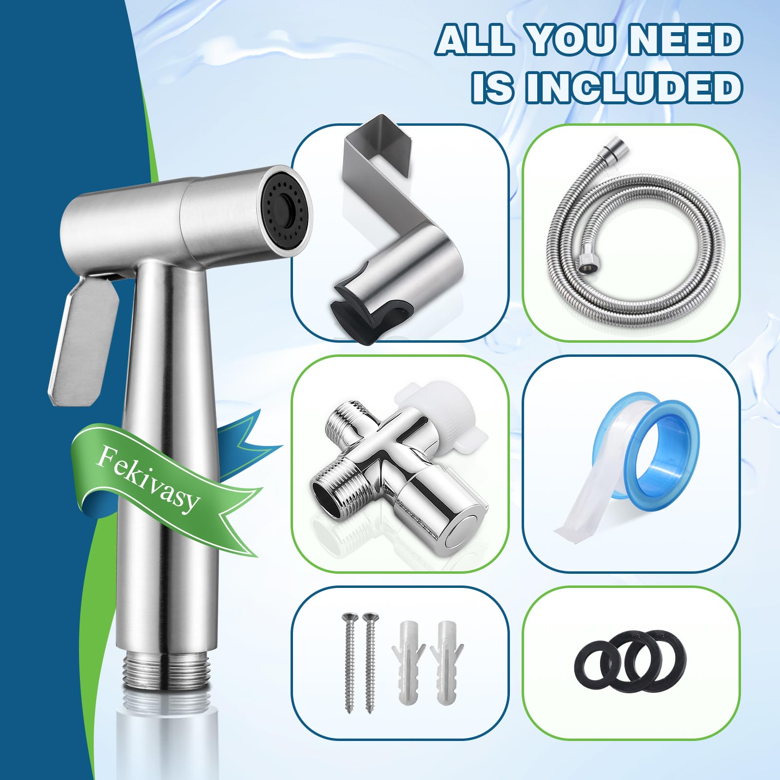 Snapklik.com : Fekivasy Handheld Bidet Sprayer For Toilet, Muslim ...