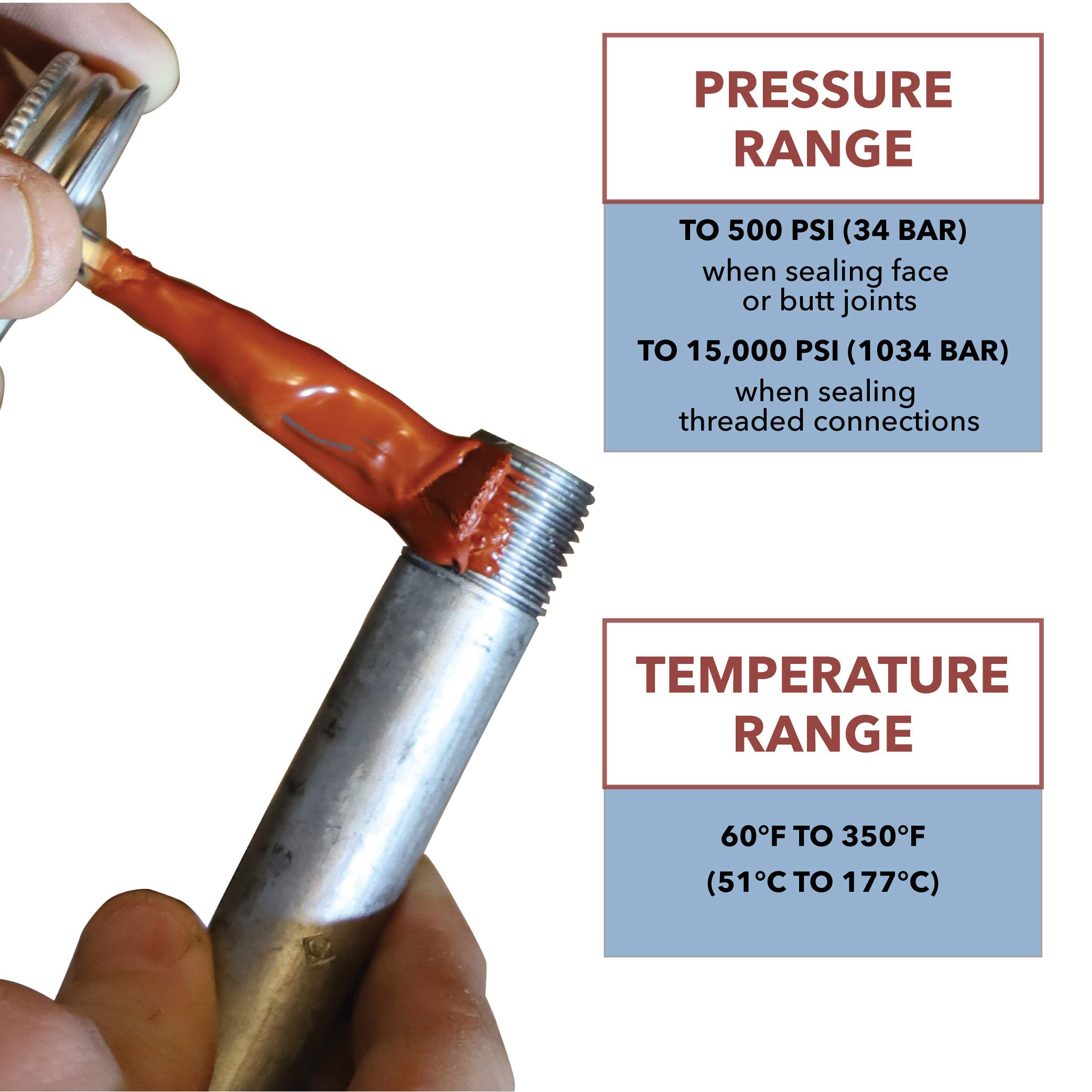 Snapklik.com : Hard-Setting Permanent Thread Sealant, Fast-Drying Red ...