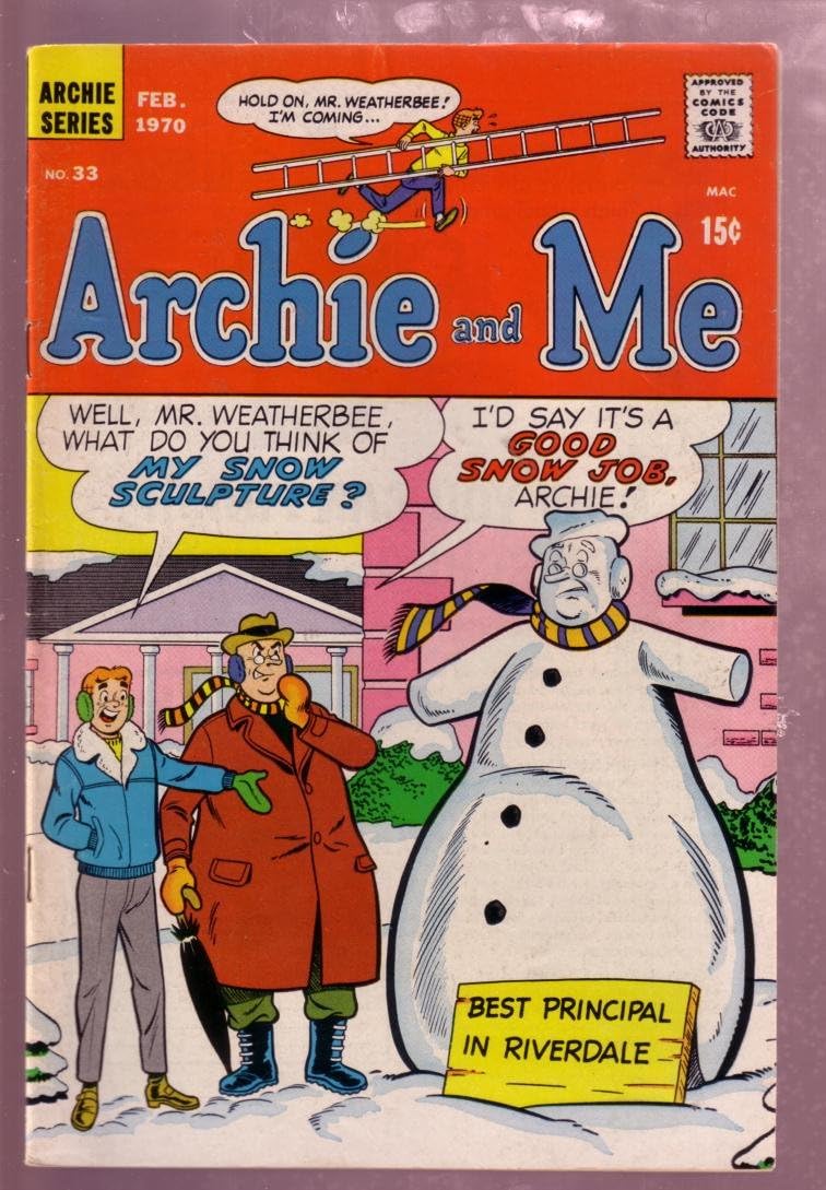 Amazon.com: ARCHIE AND ME #33 1970 MR WEATHERBEE SNOWMAN COVER VG ...