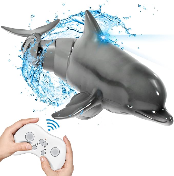 Amazon.com: fromeasy Remote Control Dolphin Shark, Water Pool Toys for ...