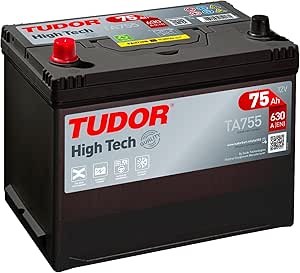 TUDORBatterie HIGH TECH TUDOR TA755 12V 75Ah 630A : Amazon.fr: Auto et Moto