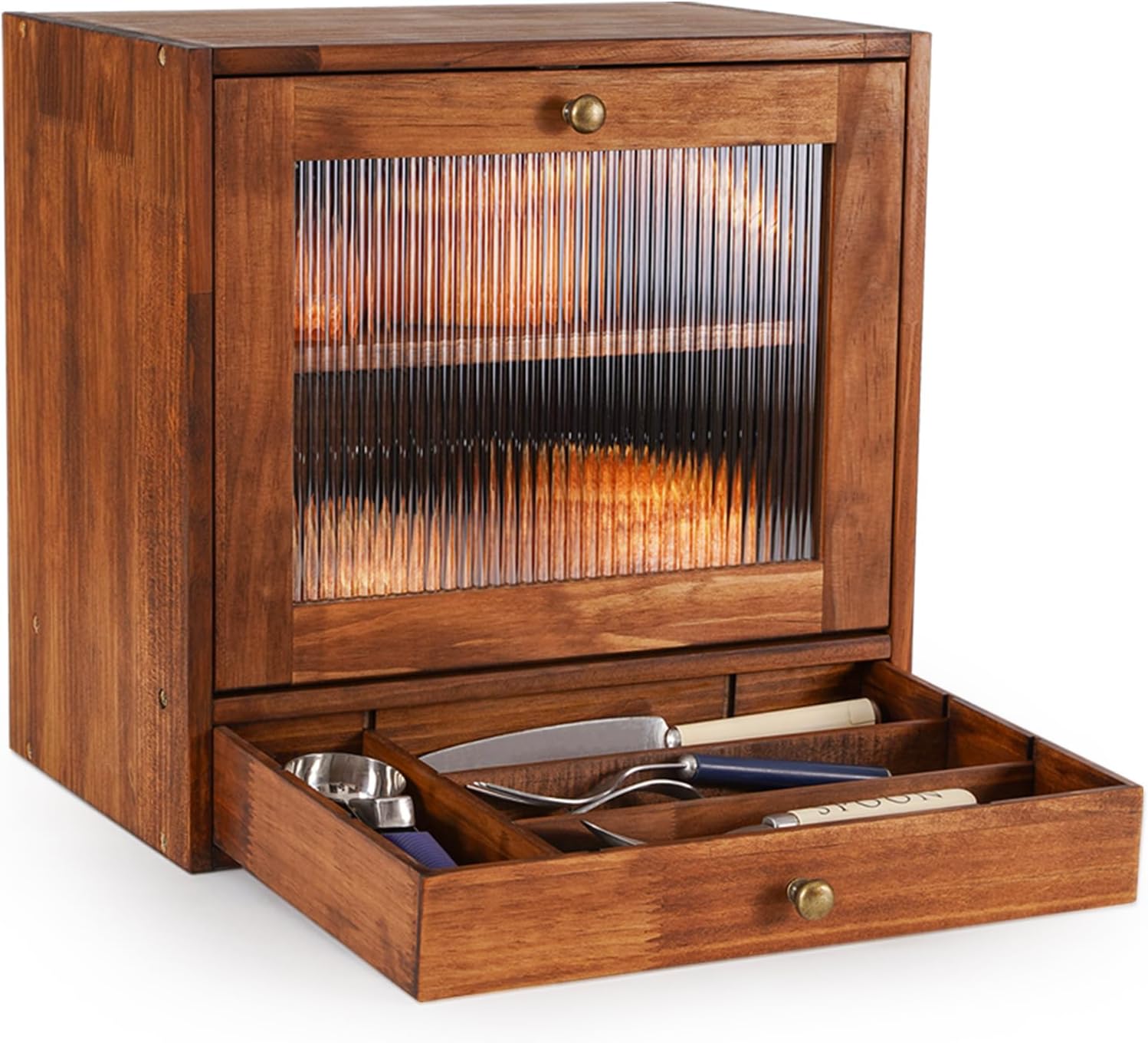 Sunhoo Bread Box for Countertop with Drawer Extra Large Kitchen Counter ...