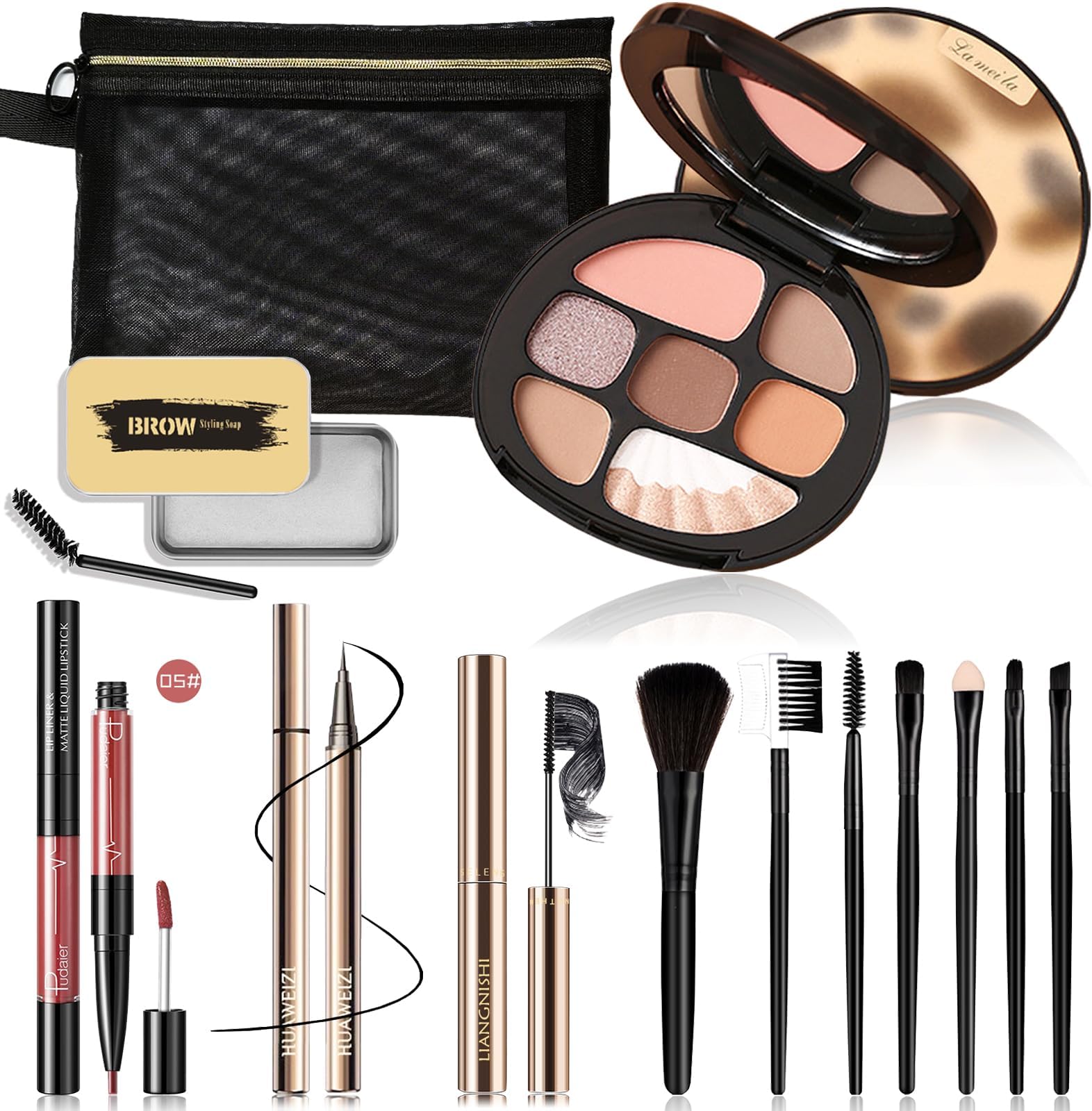 Amazon.com : Makeup Kit for Women 8 Pieces Makeup Sets, 4 Color ...