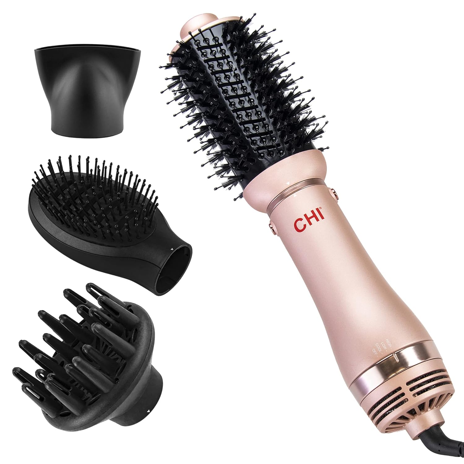 Amazon.com : CHI Volumizer 4-in-1 Blowout Brush, Rose Gold : Beauty ...