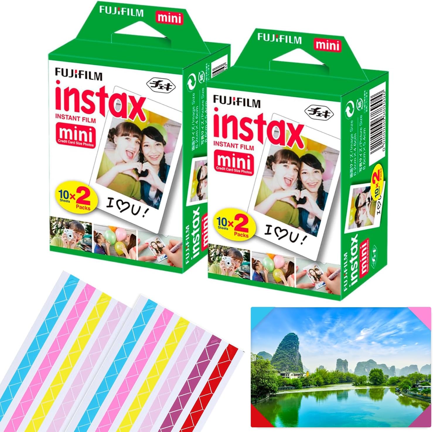 Amazon.com : Fujifilm Instax Mini Instant Camera Film: 40 Photo Sheets ...