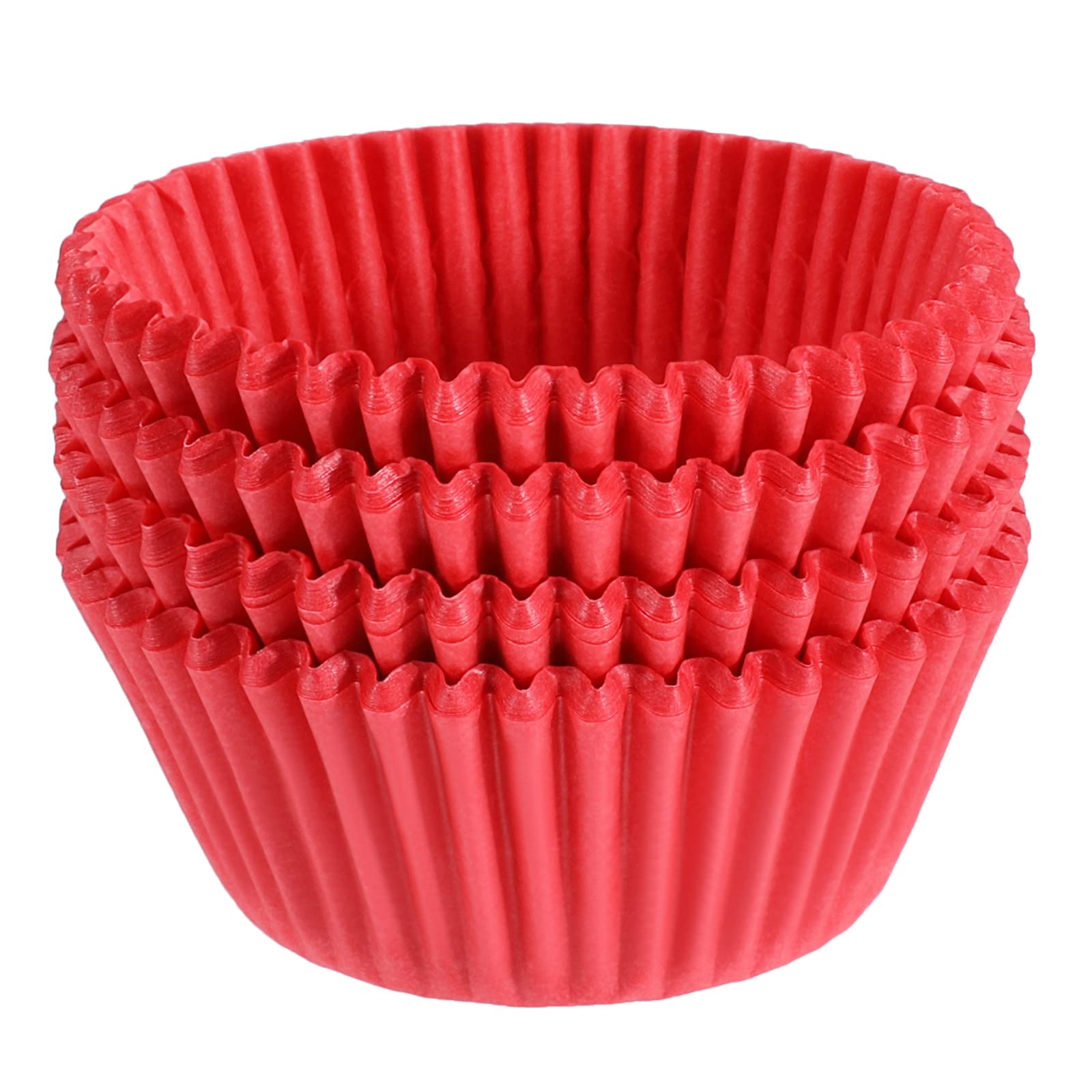Amazon.com: TRUSBER Red Cupcake Liners, 100 pieces Paper Muffin Liners ...