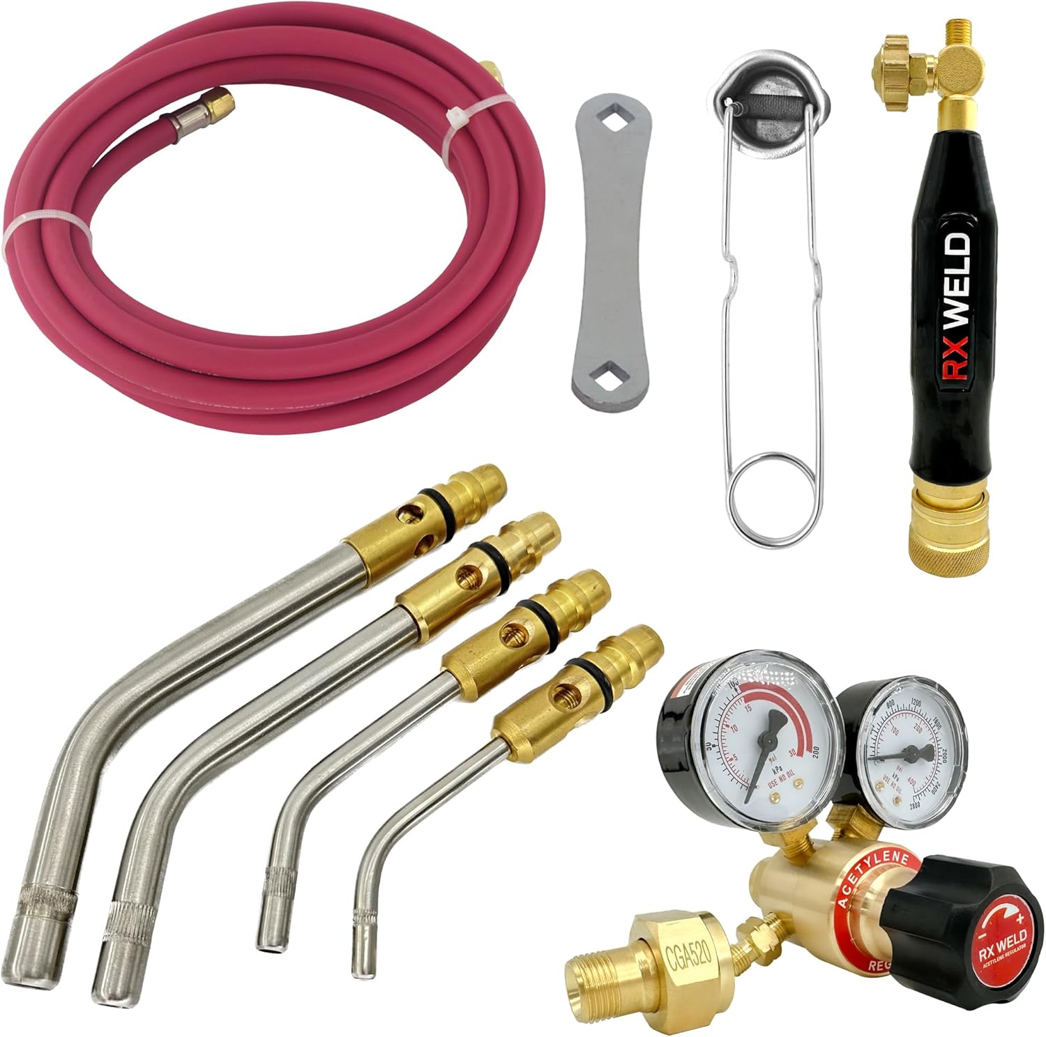 RX WELD Air Acetylene Torch Kit Fuel Gas kit Professional Series one ...