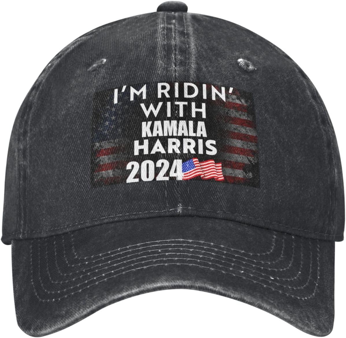 Silston Ridin with Kamala Harris - 2024 Election Baseball Cap ...