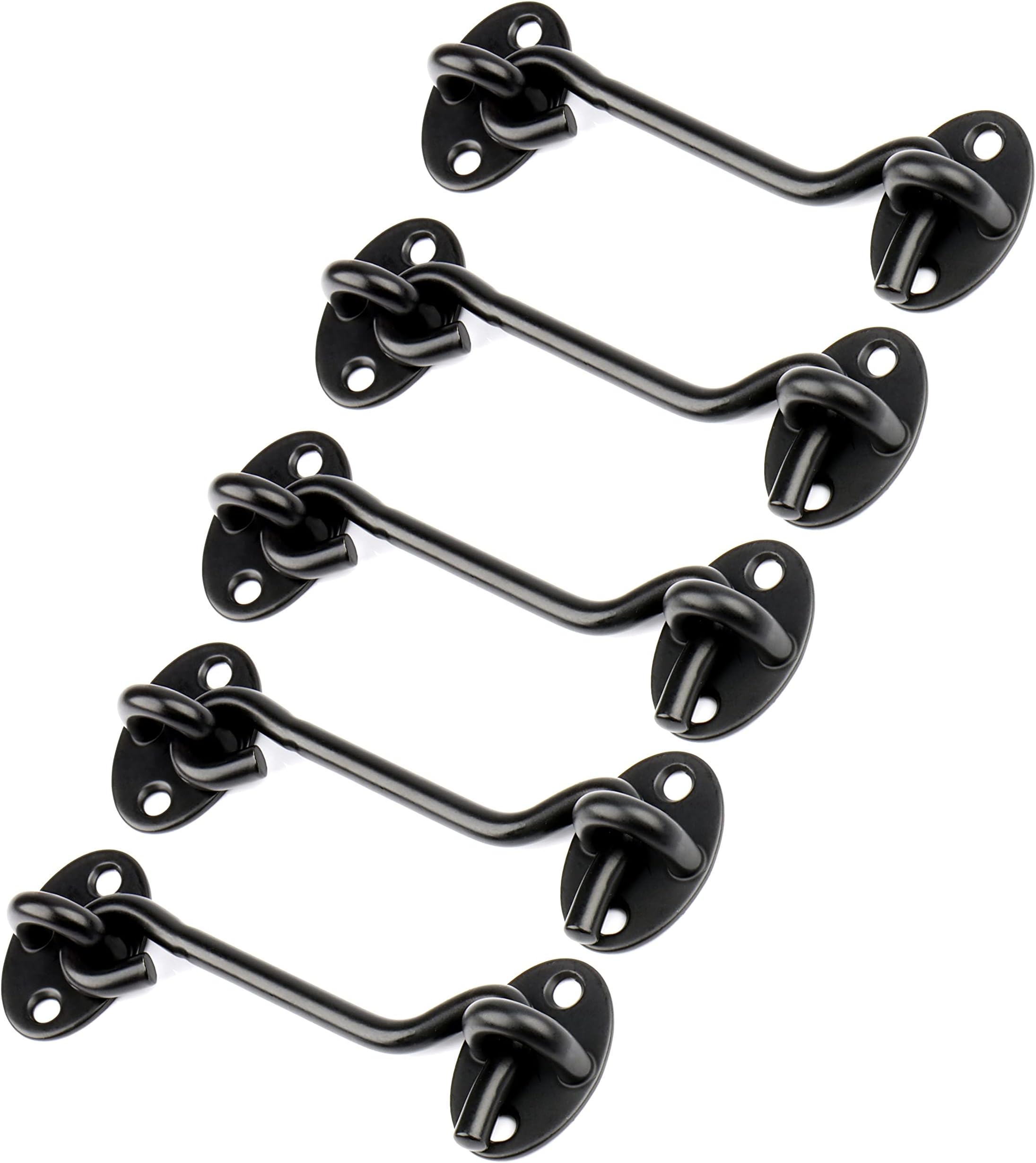 Amazon.com: The Hillman Group 852158 Vinyl 6” Ladder Hook Black, 1-Pack ...