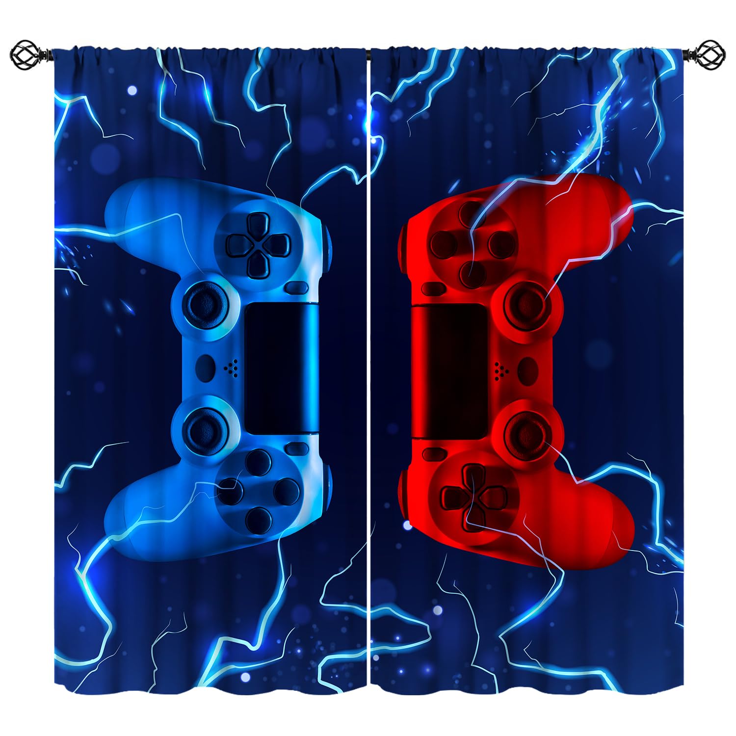 Amazon.com: Modern Game Curtains, Video Games Window Curtains for Boys ...