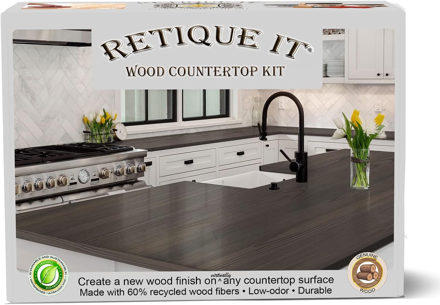 Liquid Wood Based Countertop Kit Including Wood Based Gel Stain by ...