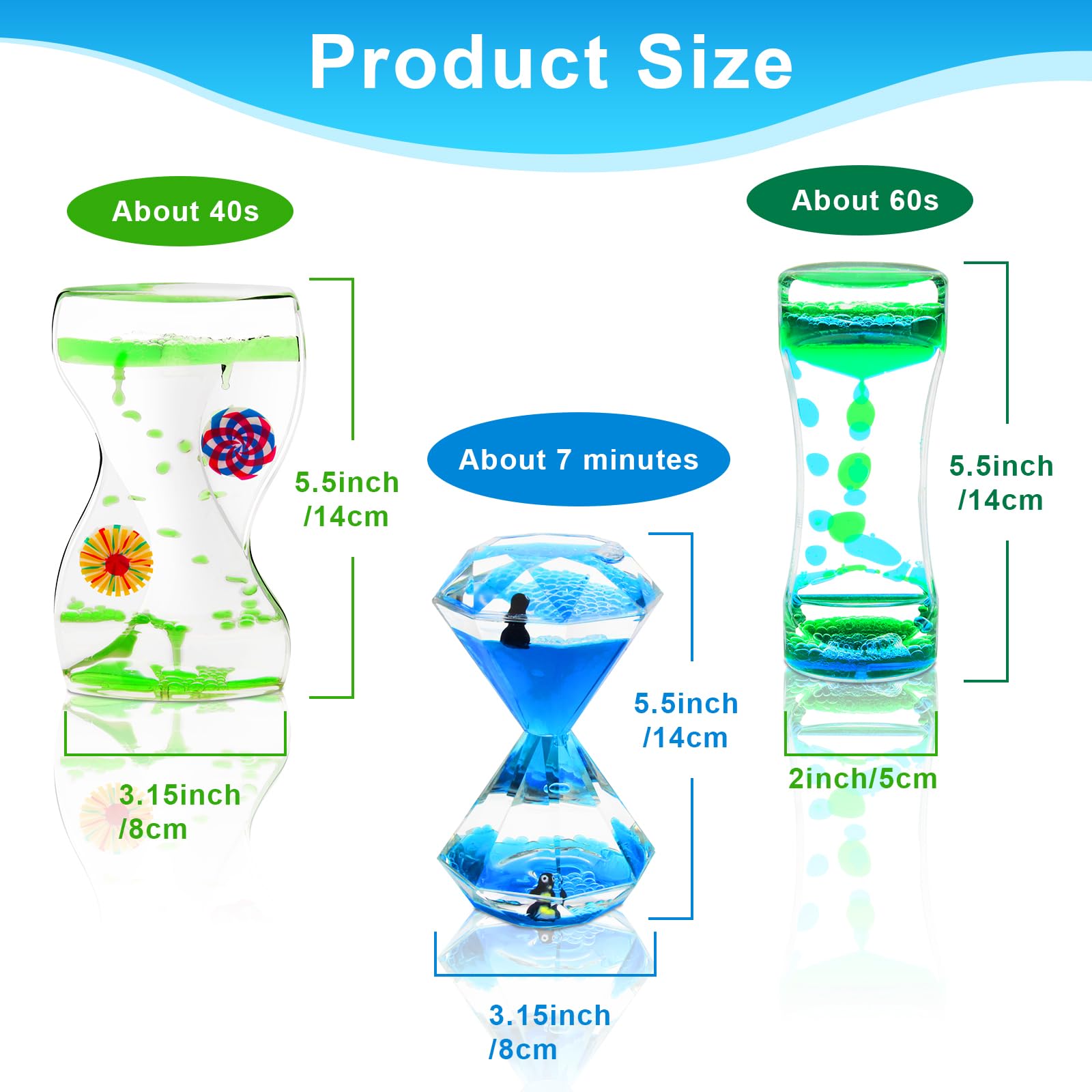 Snapklik.com : Coitak Liquid Motion Bubbler Timer For Sensory Play ...