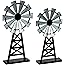 Amazon.com: Aspire Farmhouse Windmill Table Top Decor (Set of 2), Gray
