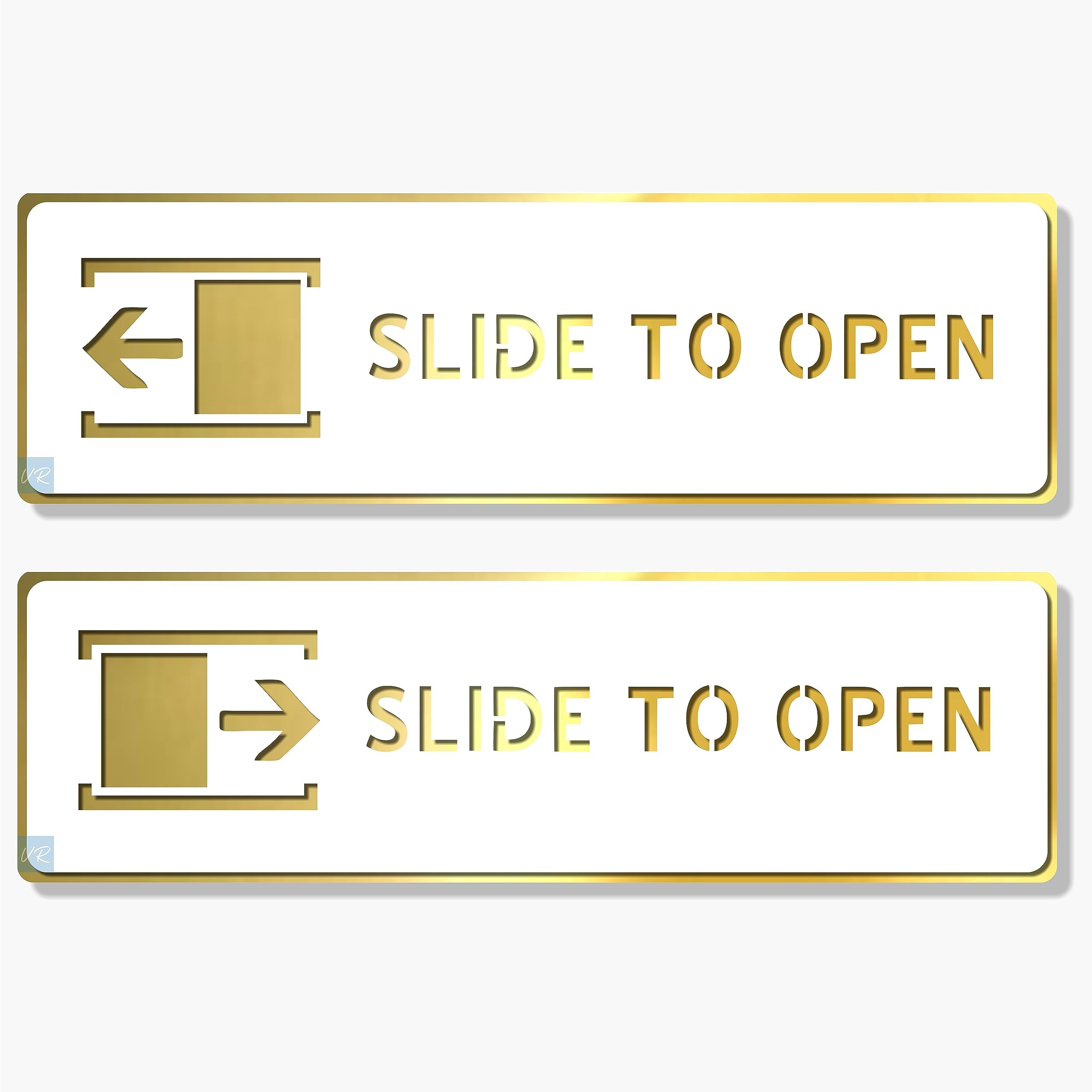 Anne Print Solutions® Slide to Open Stickers and Push Pull Stickers for ...