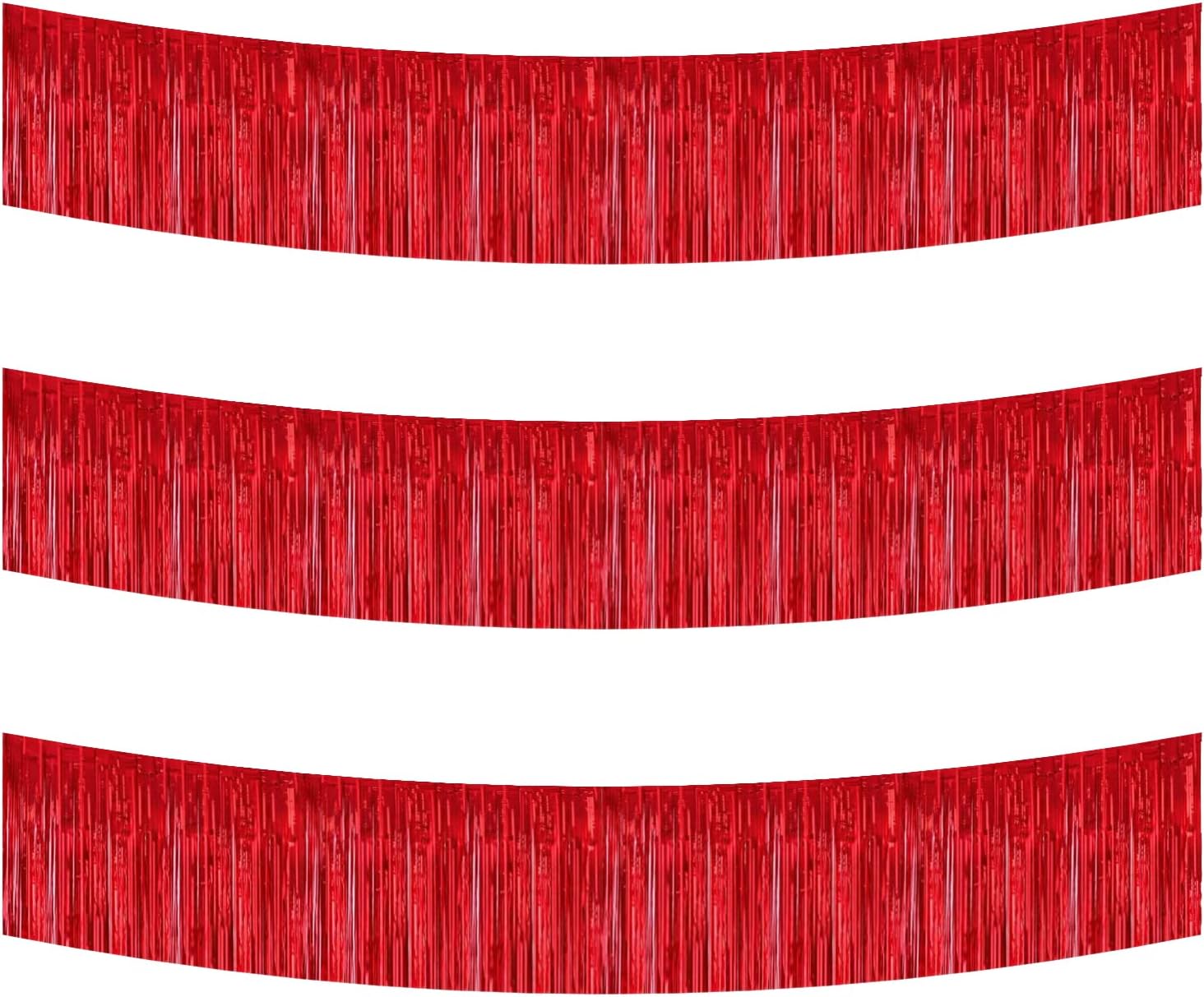 Amazon.com: 10 Feet Red Fringe Garland Pack of 3 for Car Parada Floats ...