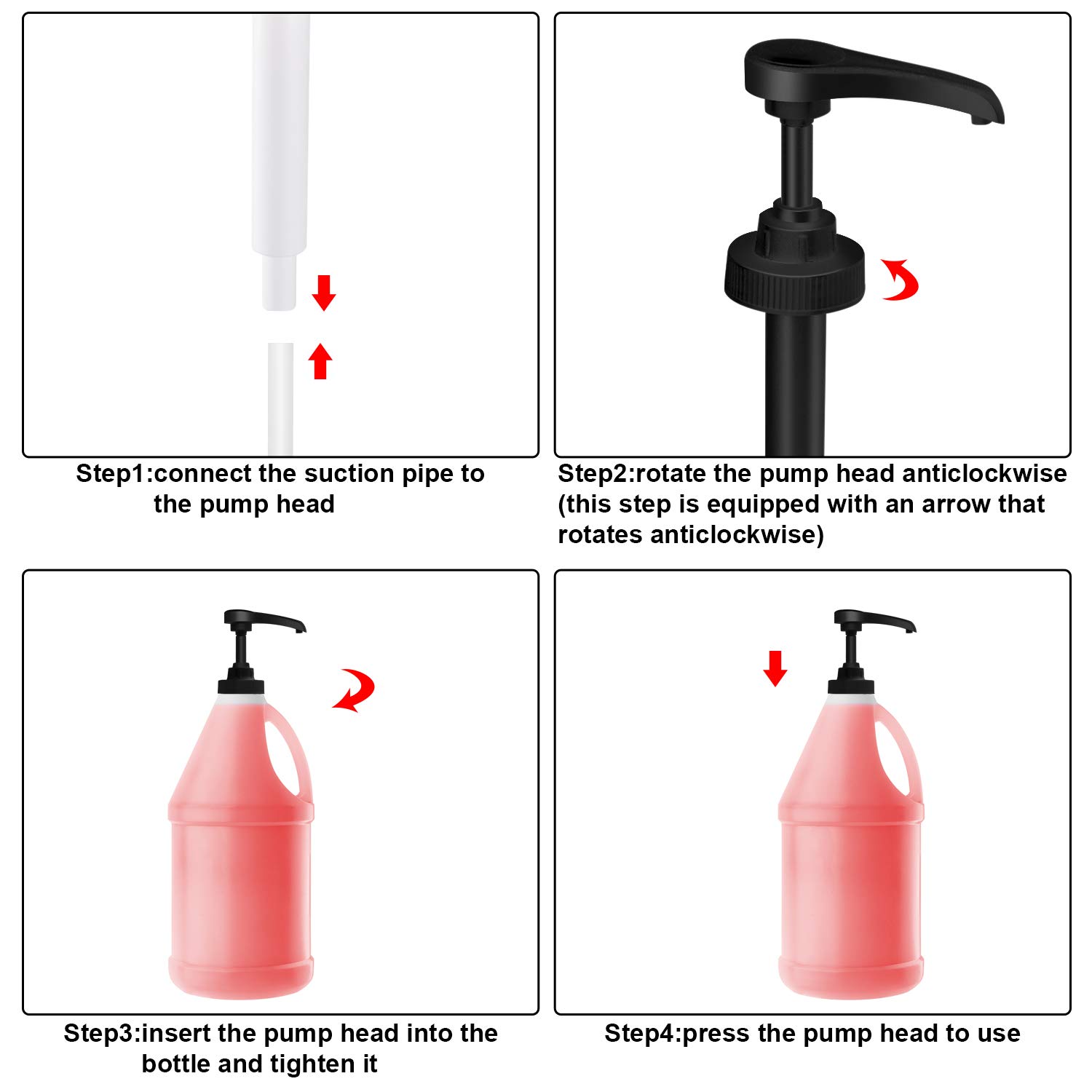 Snapklik.com : Mudder 6 Pieces Gallon Pump Dispenser