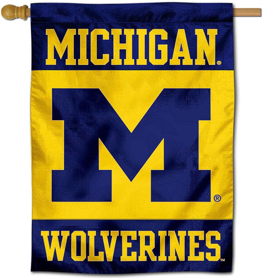 Amazon.com : Michigan Banner House Flag : Sports & Outdoors