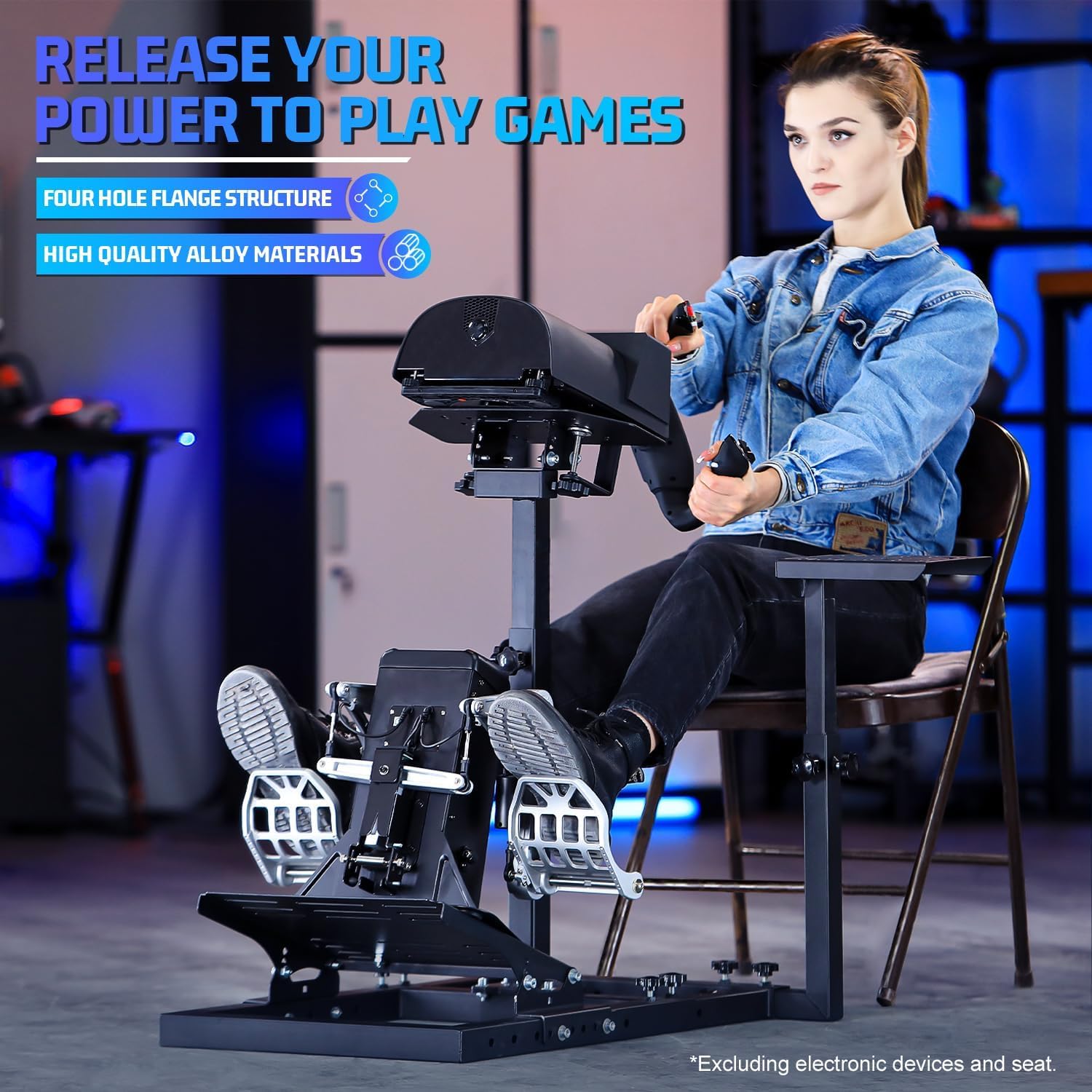 Snapklik.com : Marada Sim Racing Wheel Stand Adjustable Upgrade Fits ...