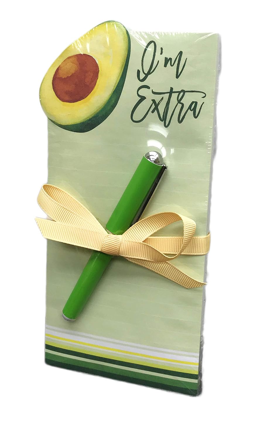 I'm Extra Avocado Themed Notepad with Pen Novelty Desk Gift Set ...
