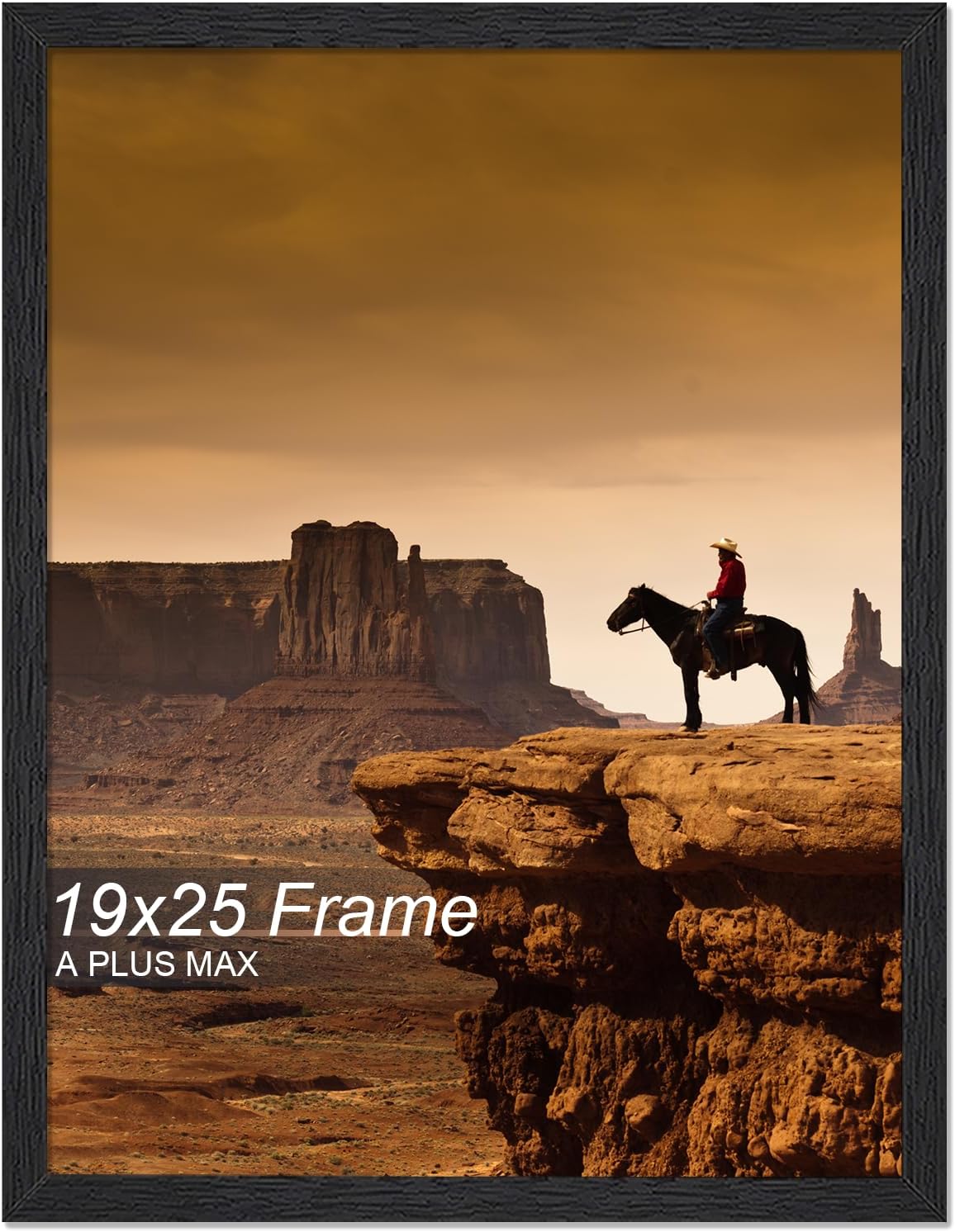 Amazon.com - A PLUS MAX 19x25 Picture Frame, Black Engineered Wood ...