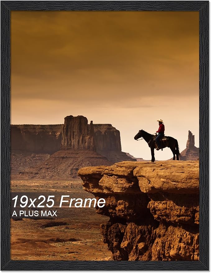 Amazon.com - A PLUS MAX 19x25 Picture Frame, Black Engineered Wood ...