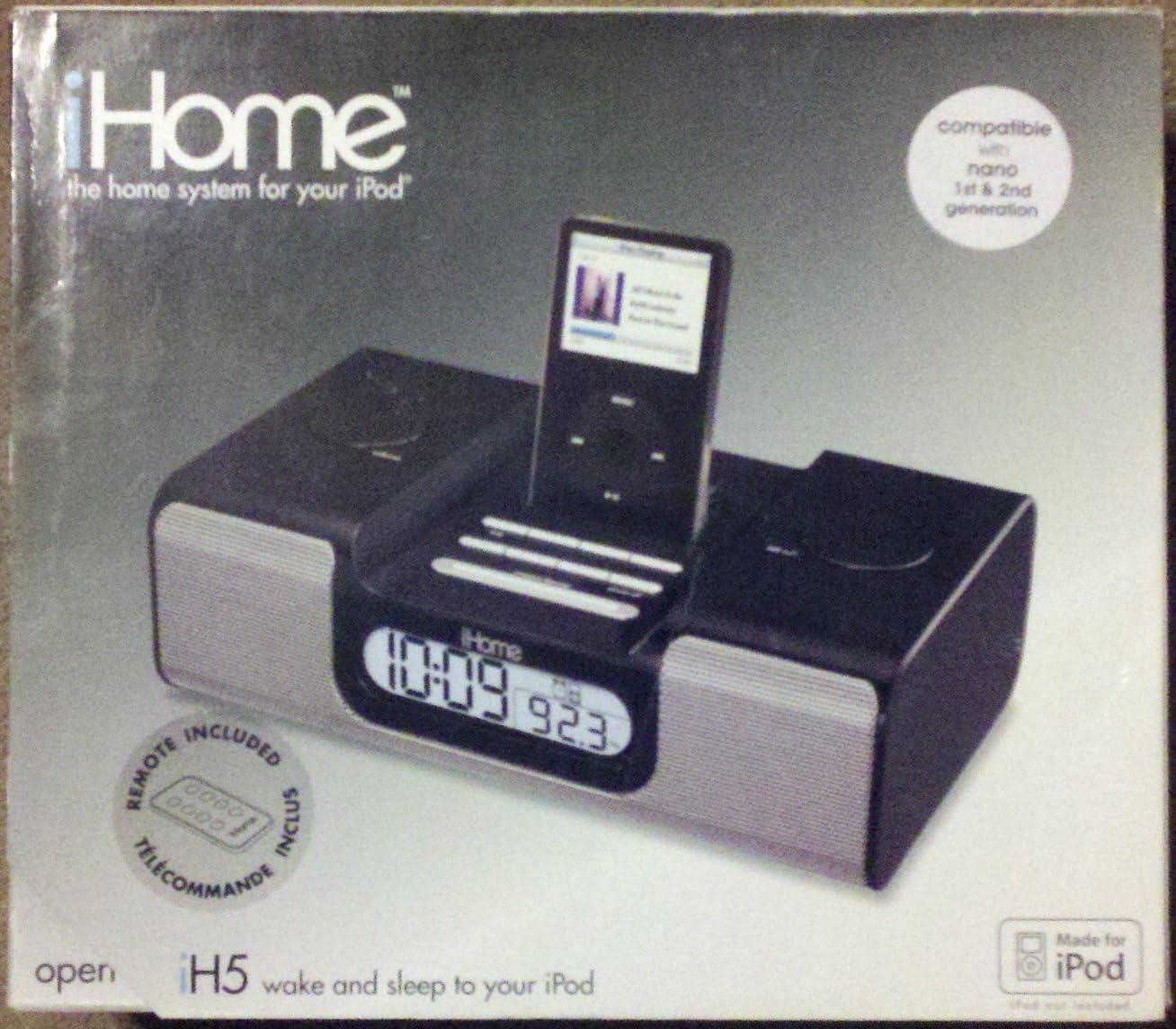 iHome iH5 Clock Radio and Bocina System for iPod (Black) : Amazon.com ...
