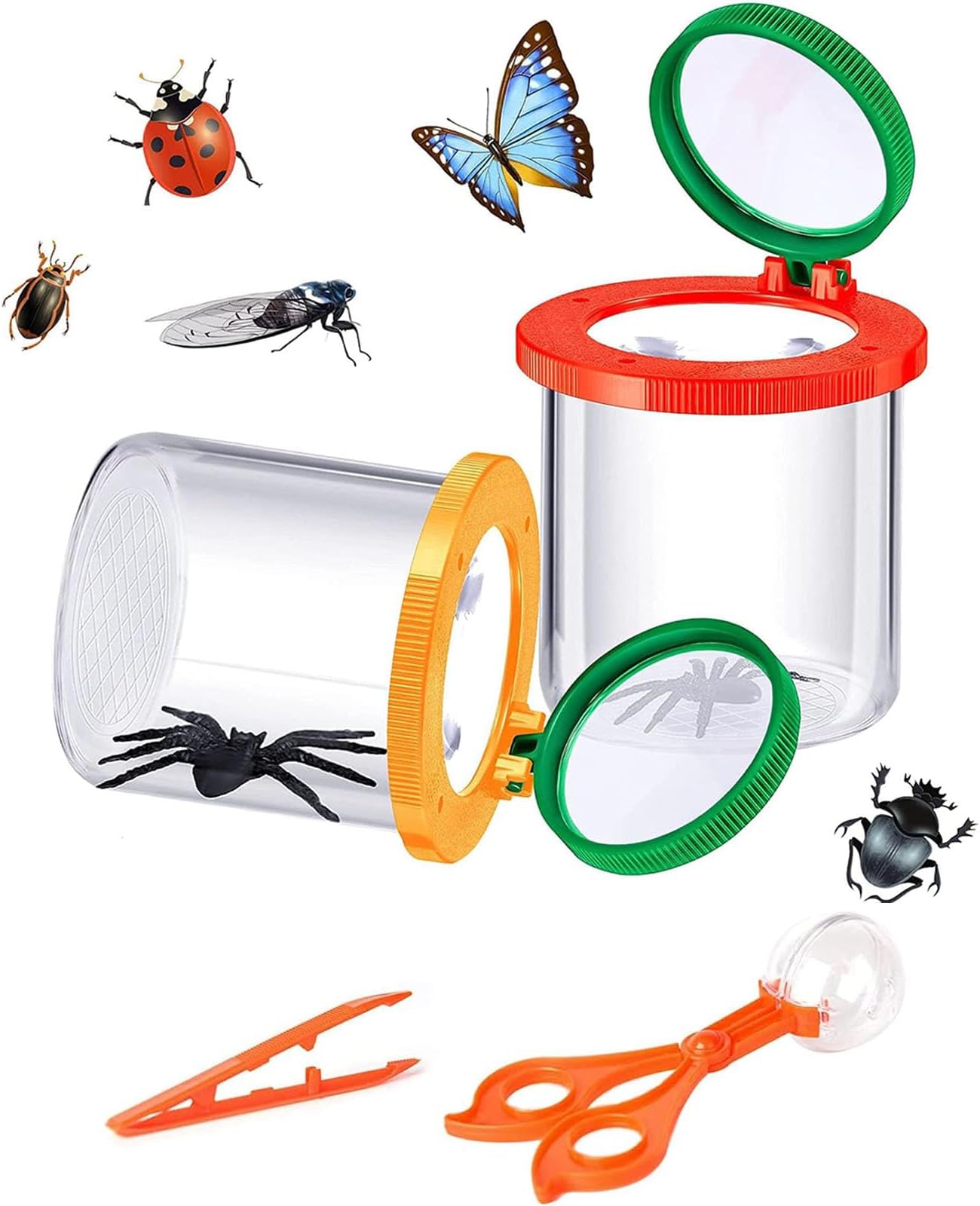 2 Stücke Becherlupen Für Kinder, Becherlupe, Lupenglas Für Kinder ...