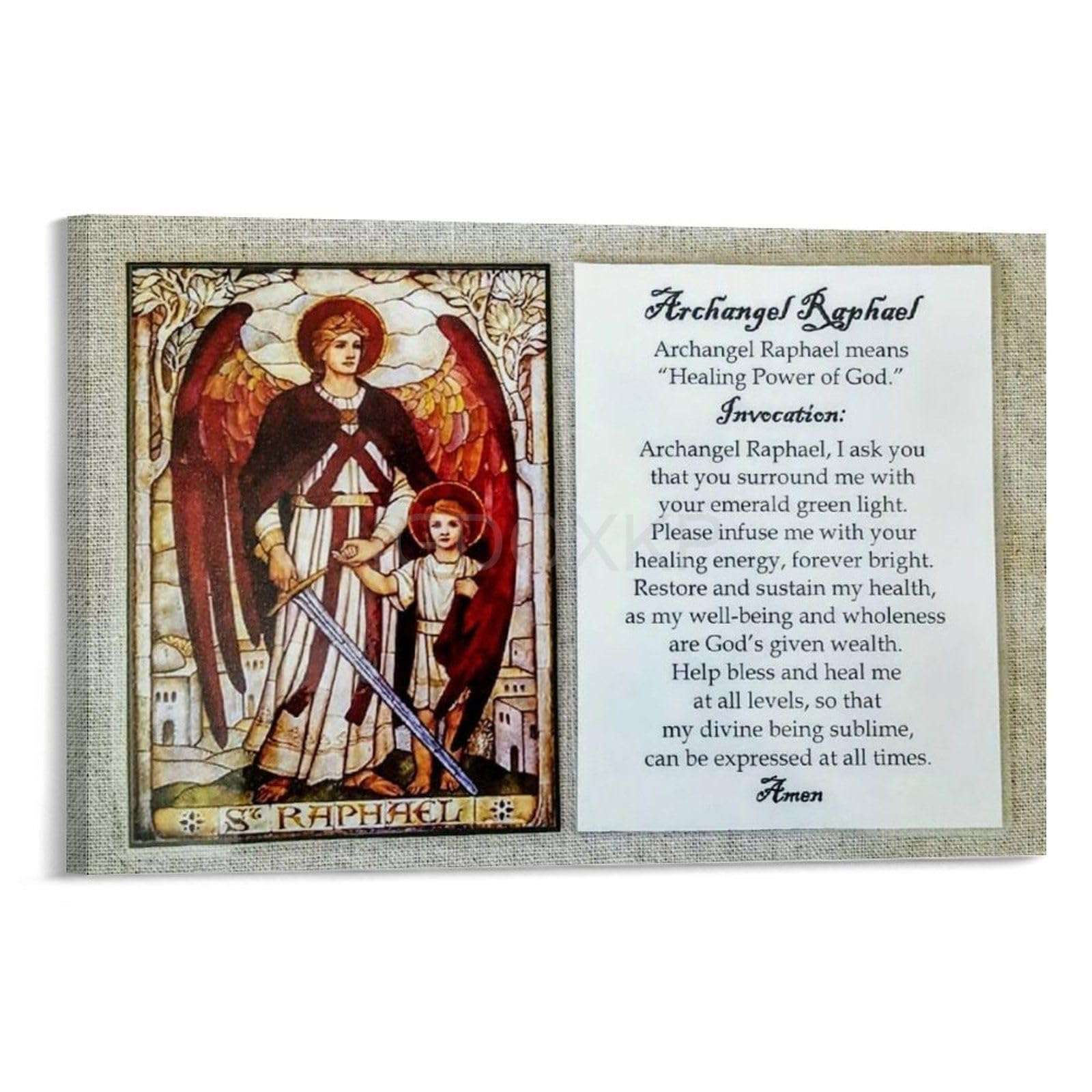 Amazon.com: Saint Raphael The Archangel Catholic Archangel Quote ...