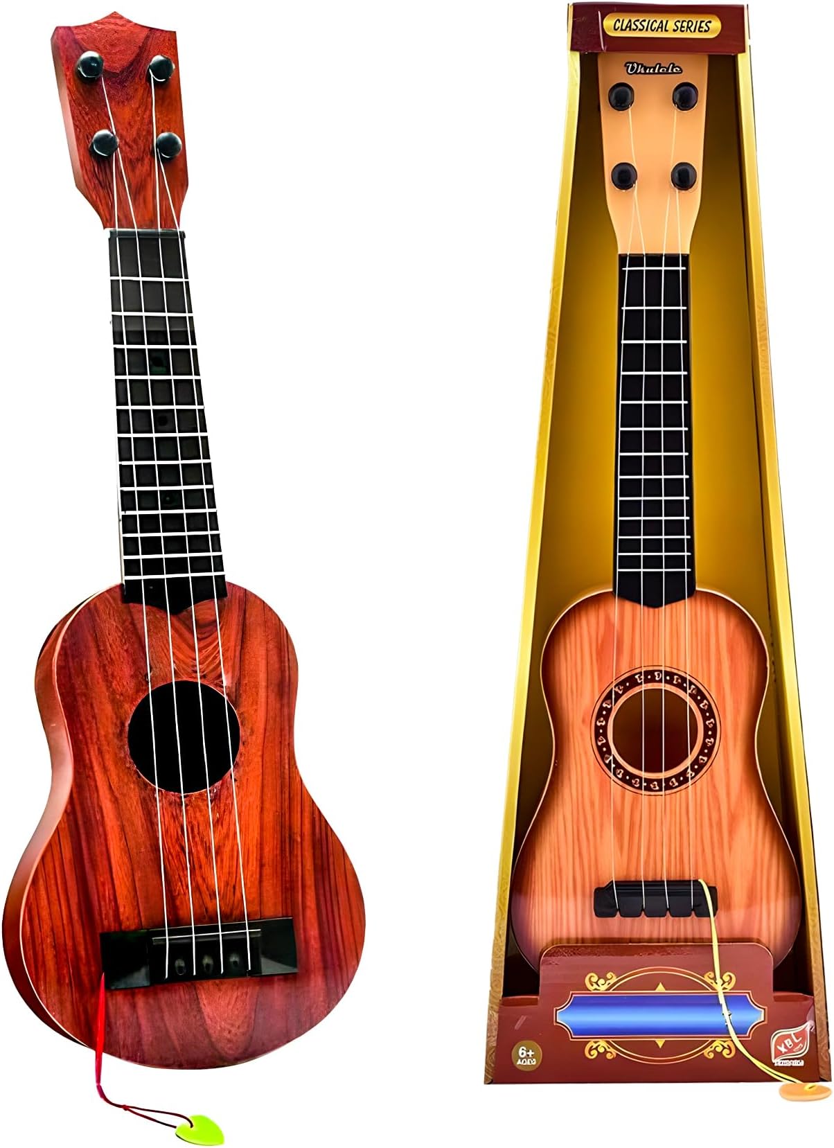 Buy WISHKEY Guitar Toy 4 Strings Acoustic Music Toys for Kids ...