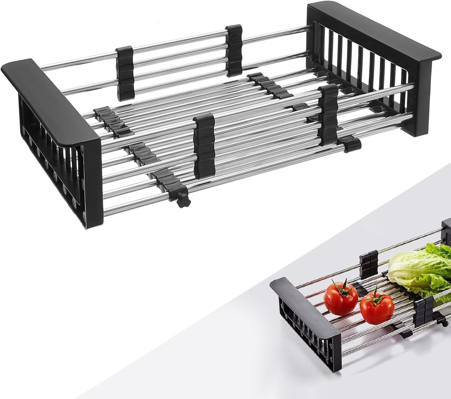 Amazon.com - Strictly Sinks Expandable Over Sink Dish Drying Rack ...